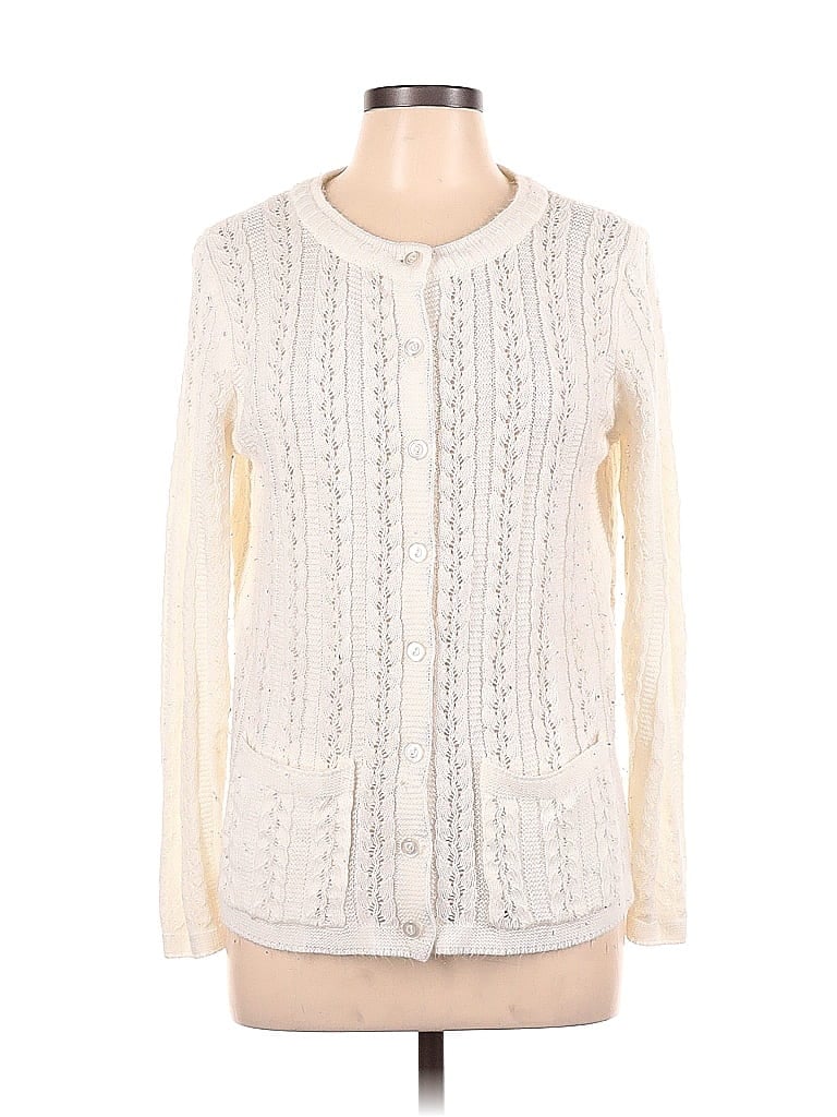 Anthony Richards 100% Acrylic White Cardigan Size M - 43% off | thredUP