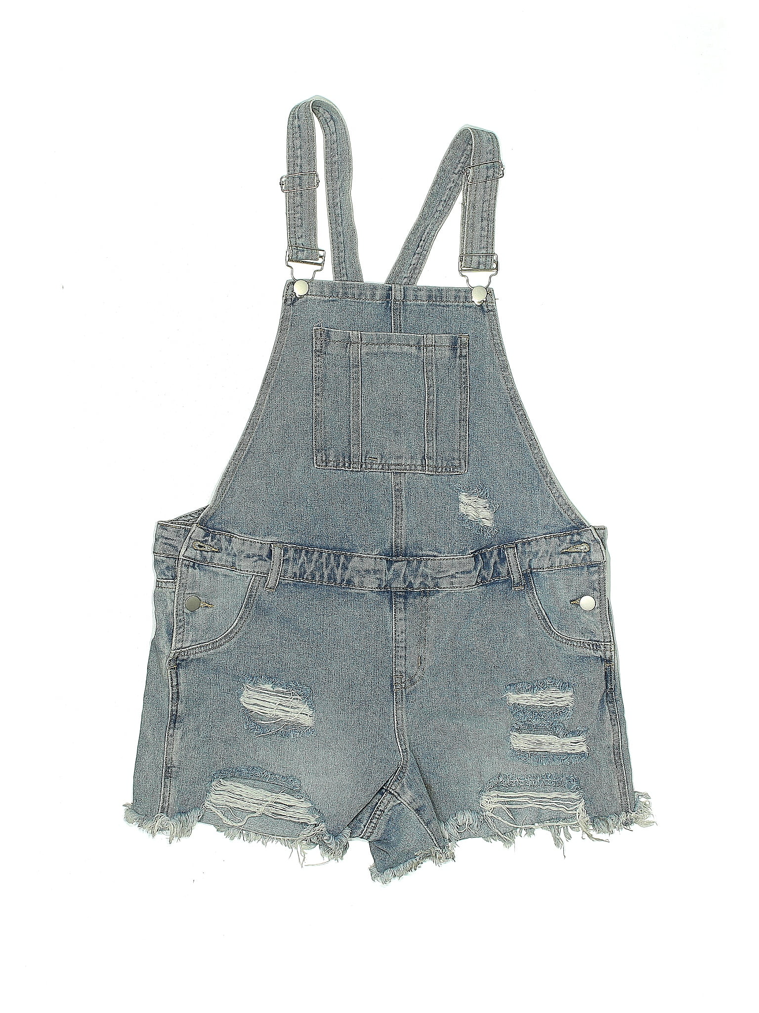 Shein Blue Overall Shorts Size 6 - 33% off | thredUP