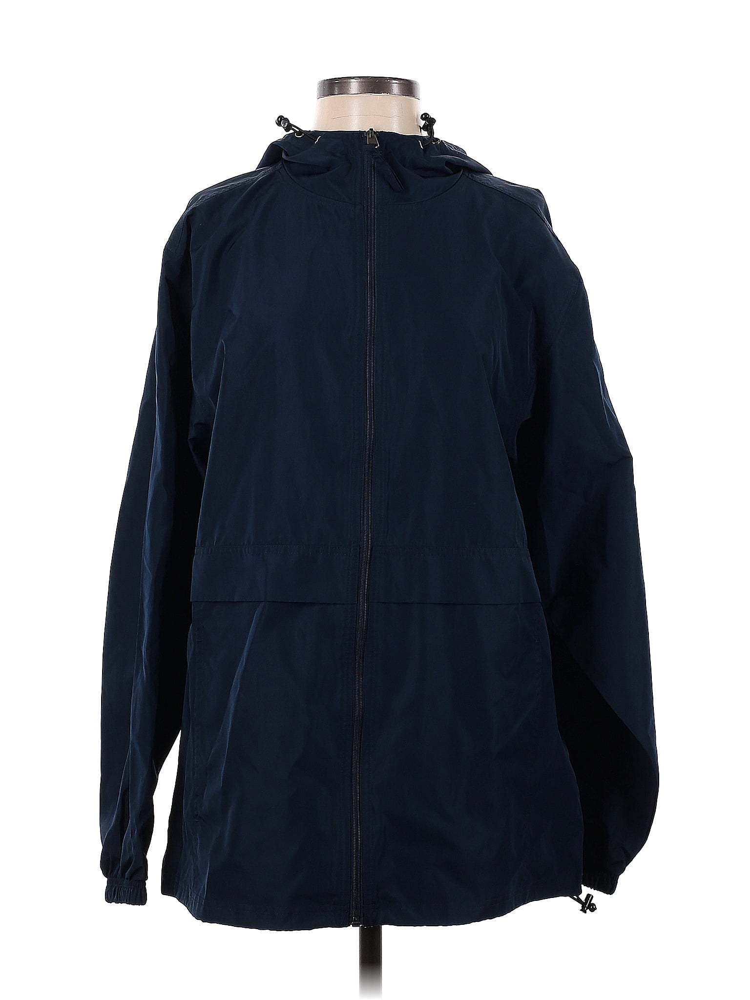 Champion 100% Polyester Blue Windbreaker Size M - 43% off | thredUP