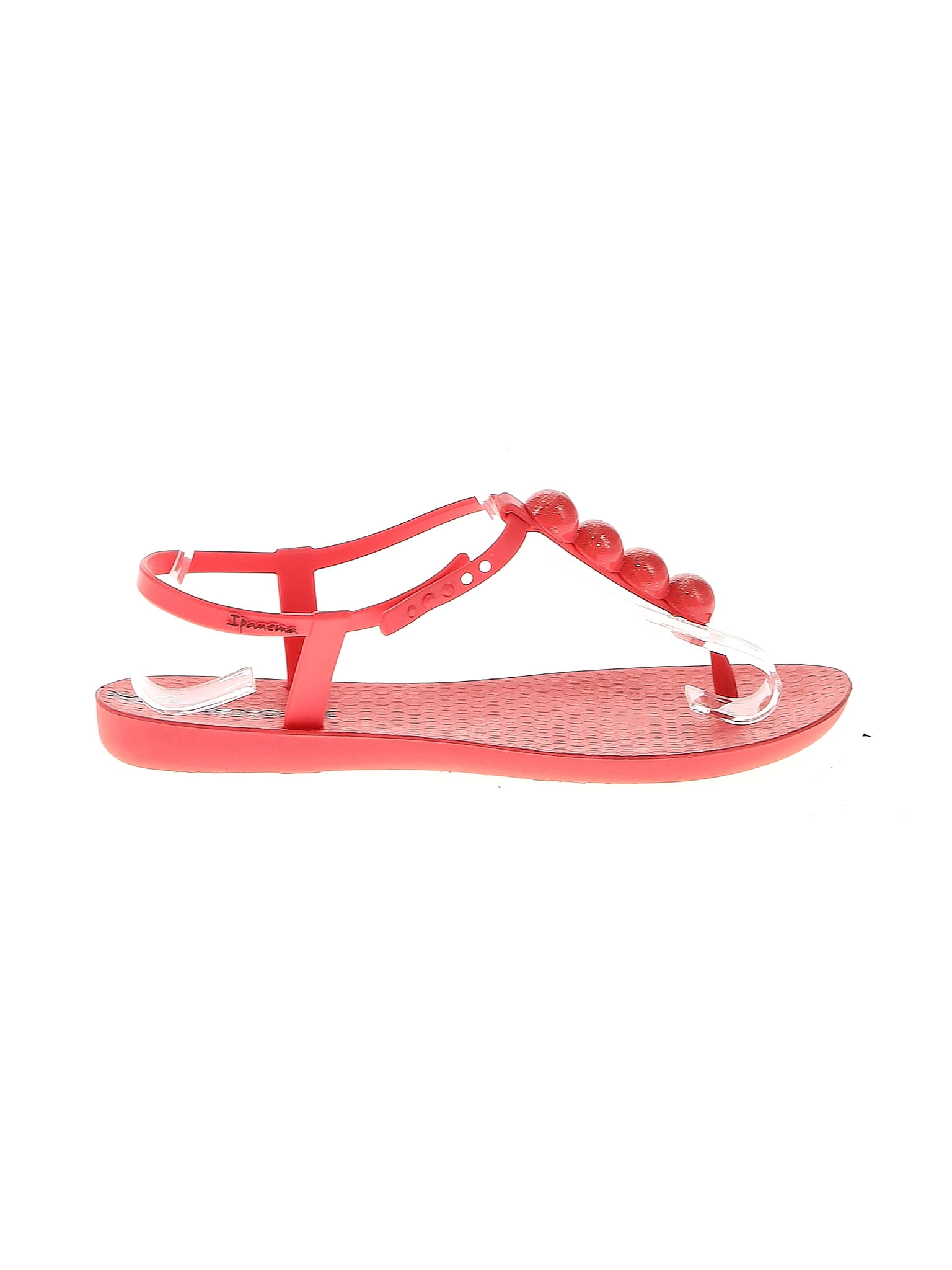 IPanema Solid Red Pink Flip Flops Size 6 - 25% off | thredUP