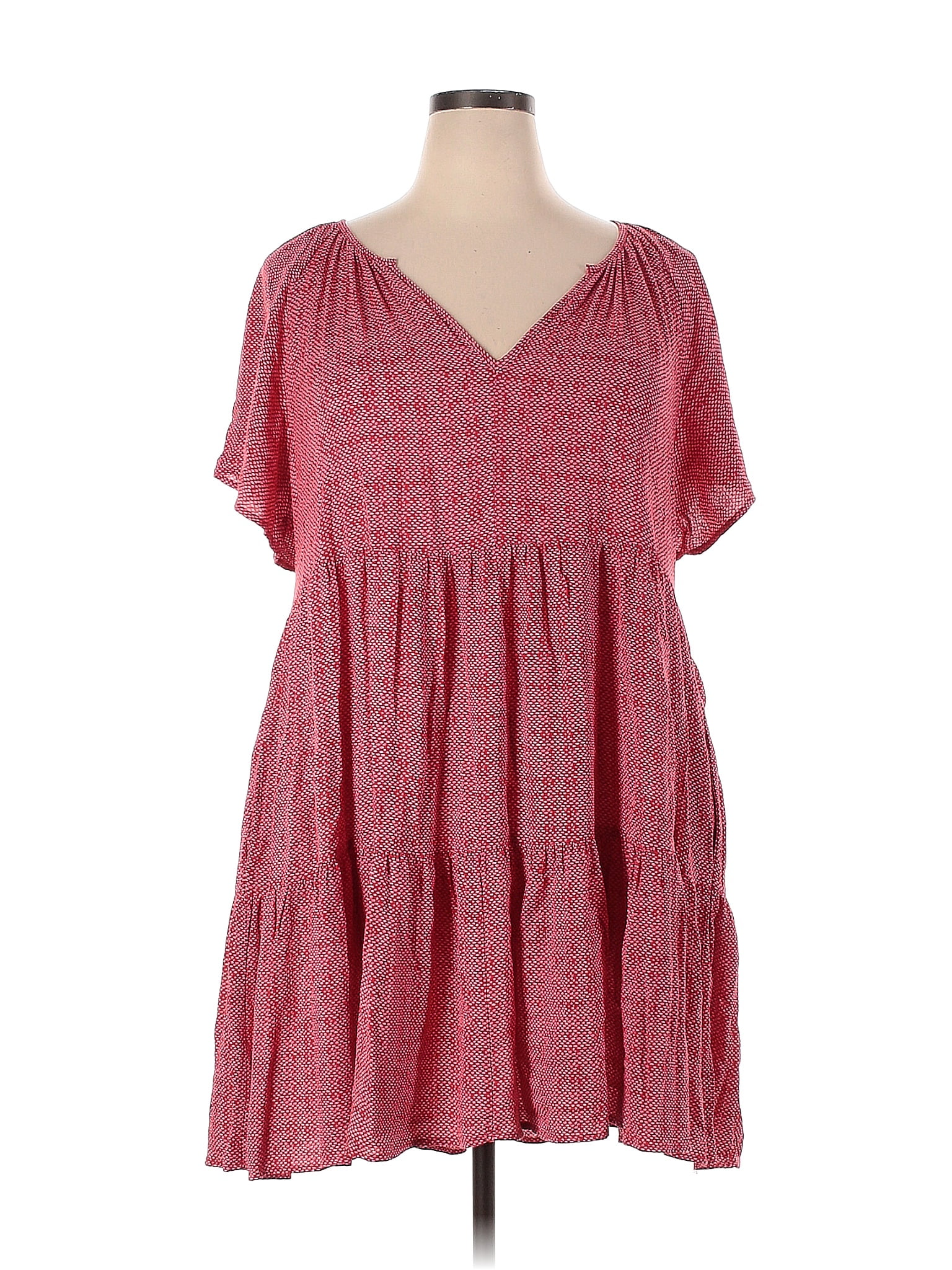 Knox Rose 100 Rayon Red Casual Dress Size Xxl 30 Off Thredup