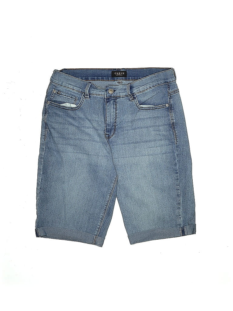Curve Appeal Blue Denim Shorts Size 12 - 70% off | thredUP