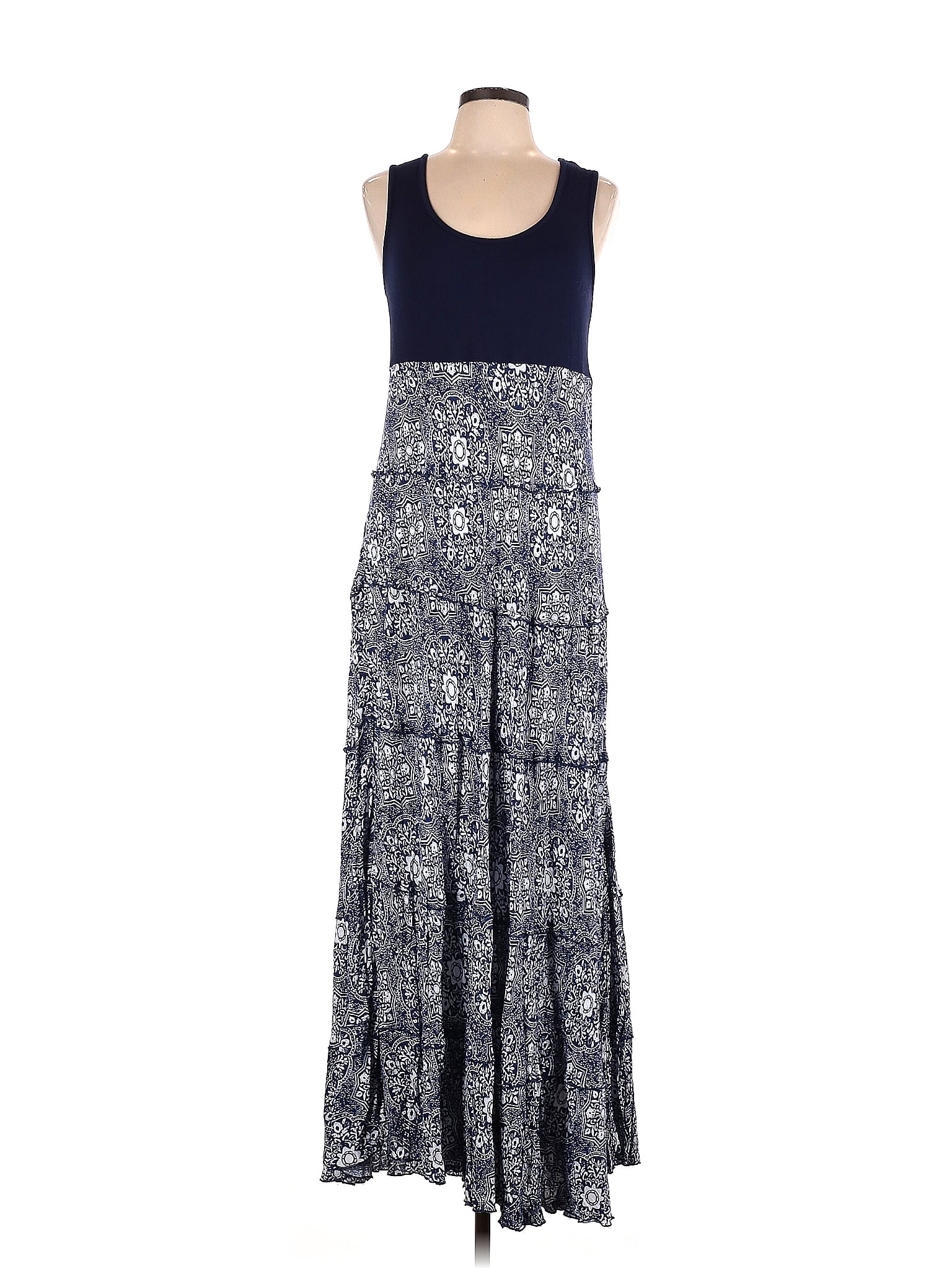 Karen Kane Color Block Multi Color Blue Casual Dress Size L - 78% off ...