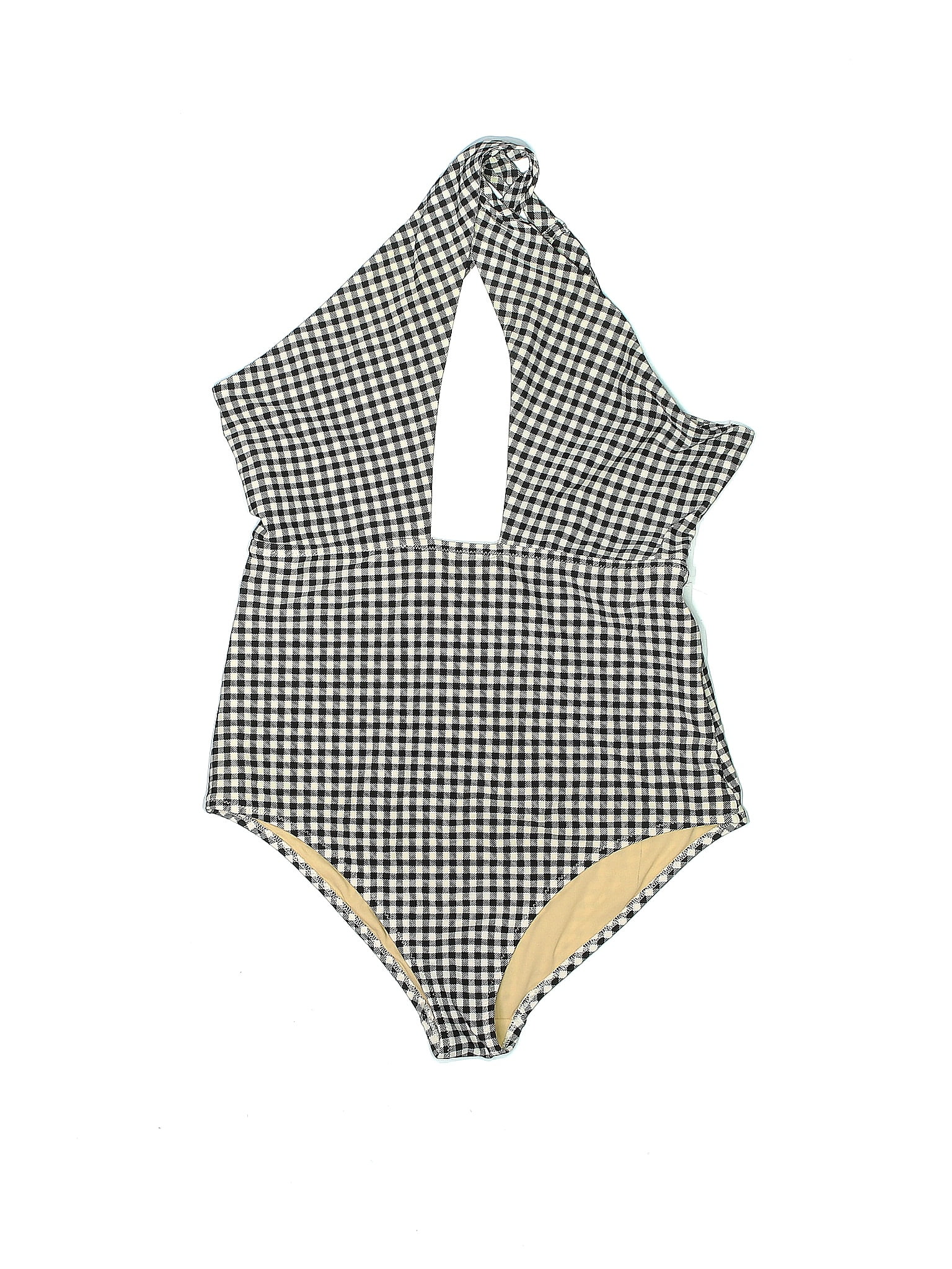 Gap Checkered-gingham Multi Color Gold One Piece Swimsuit Size M - 65% ...