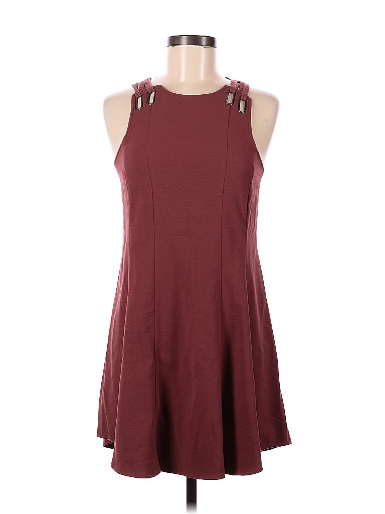Free People Solid Maroon Burgundy Casual Dress Size Xs 84 Off Thredup