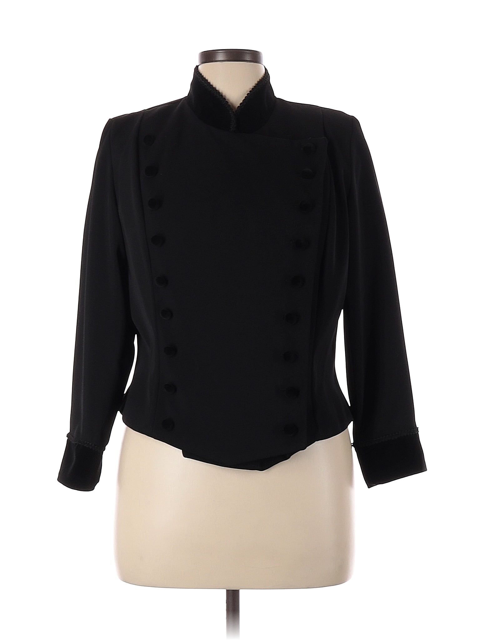 Lew Magram 100% Polyester Black Jacket Size 16 - 50% off | thredUP