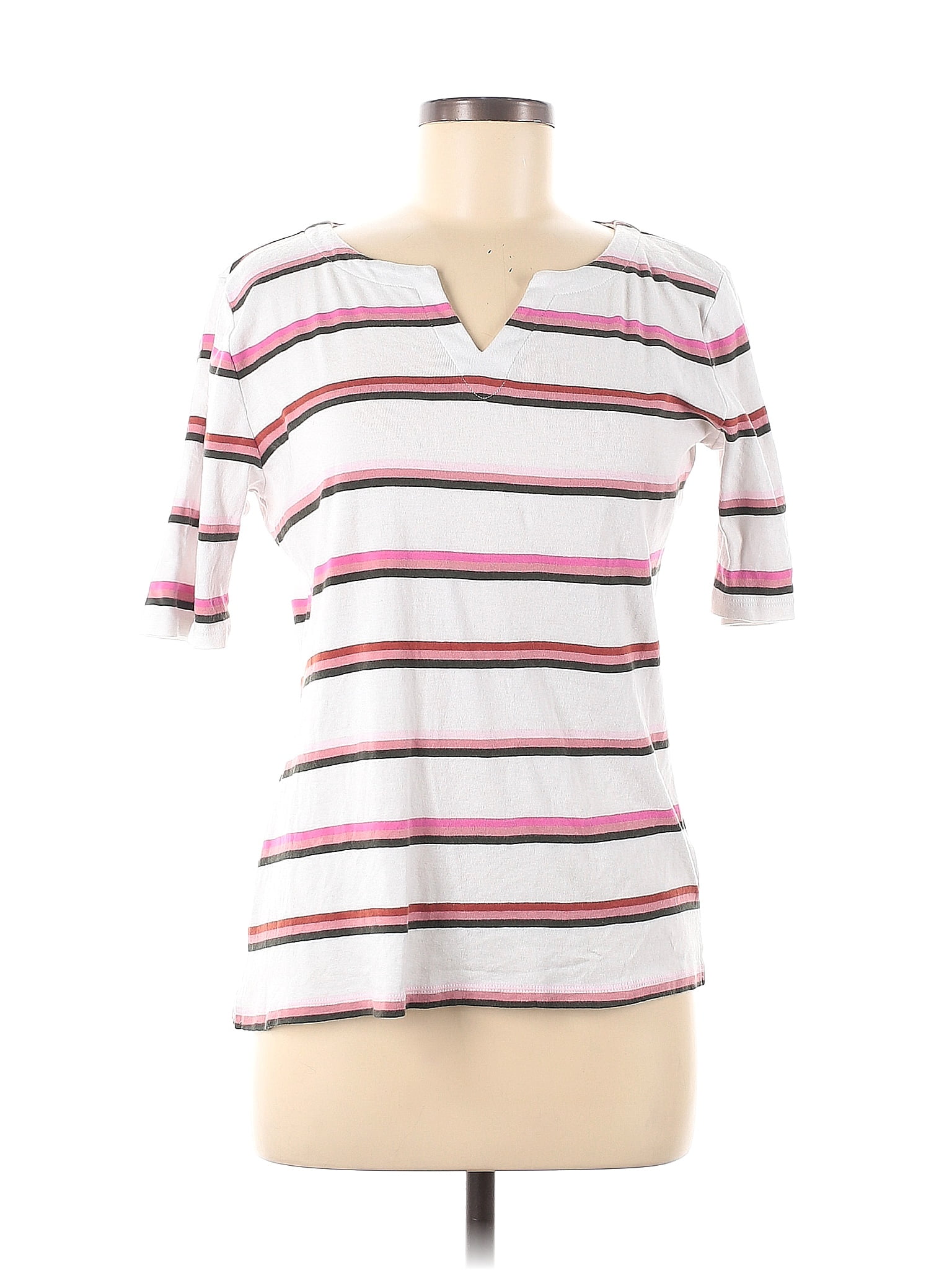 Talbots 100% Cotton Pink Short Sleeve T-Shirt Size M - 62% off | thredUP