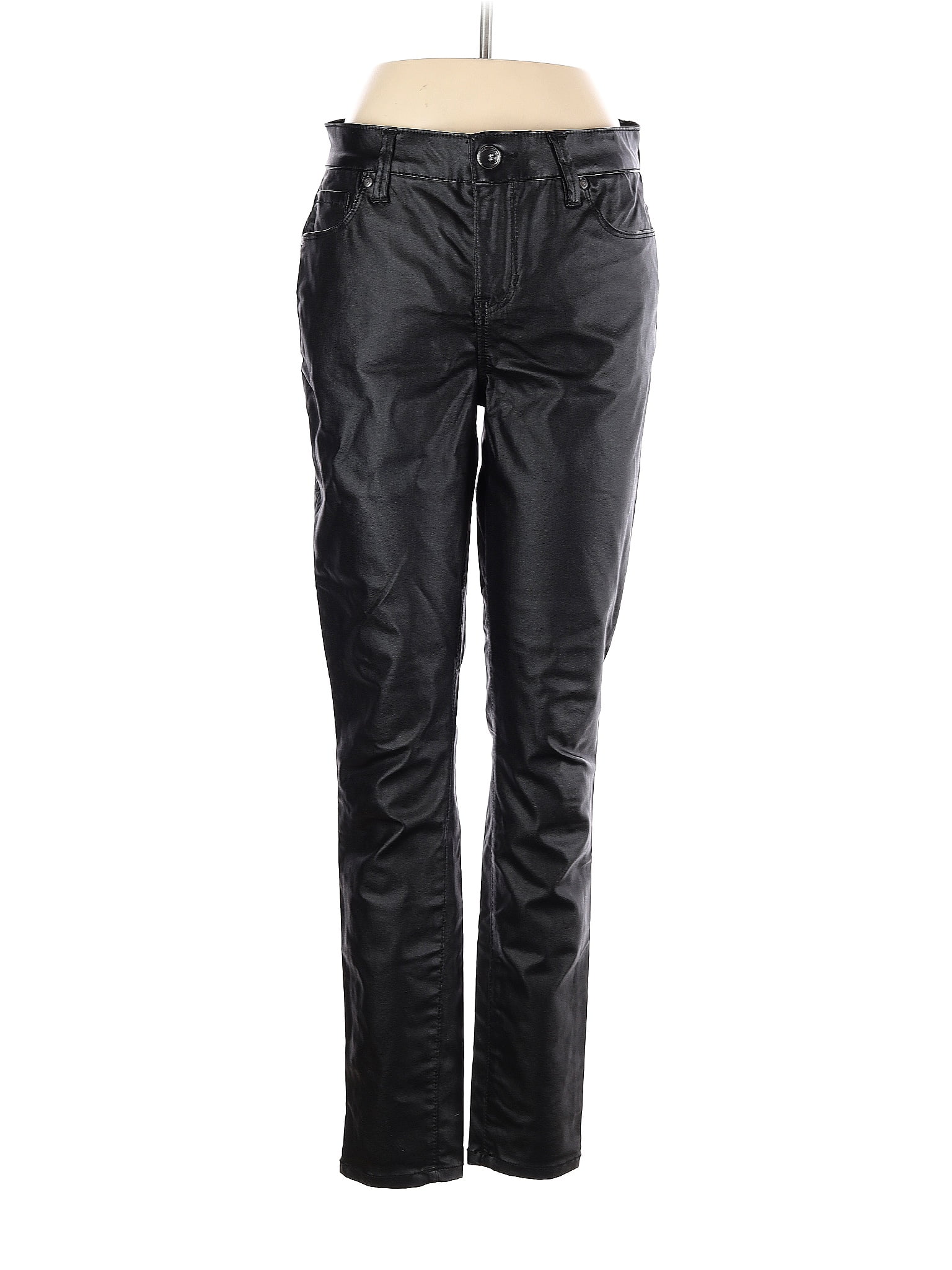 One 5 One Black Faux Leather Pants Size 6 - 60% off | thredUP