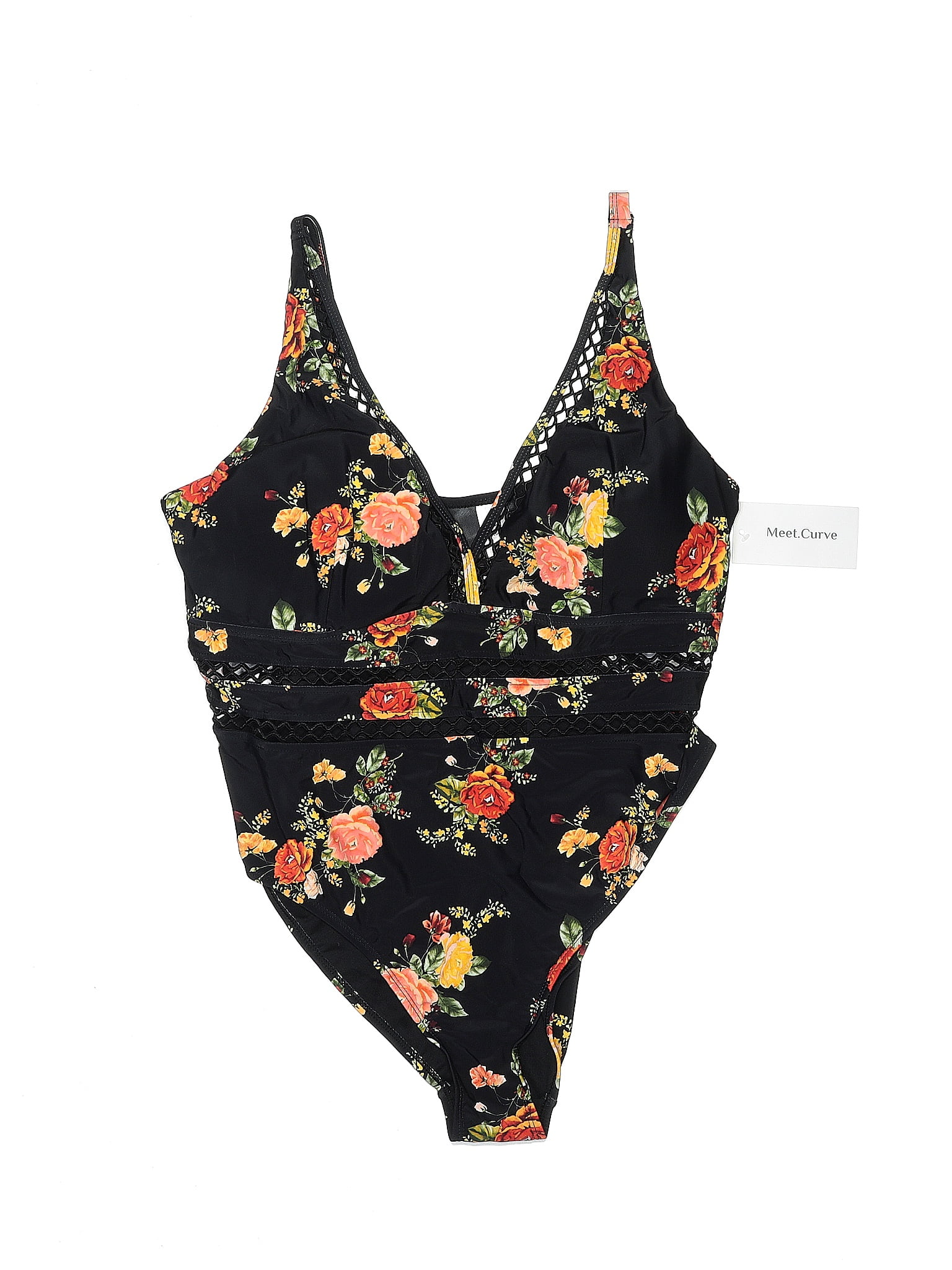 Meet.Curve Black One Piece Swimsuit Size 4X (Plus) - 52% off | thredUP