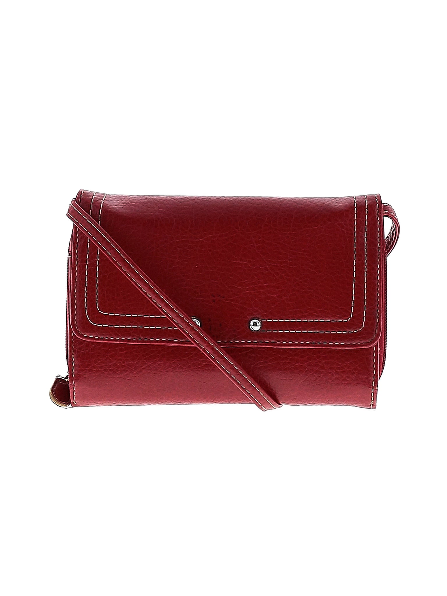 Avon 100% Polyvinyl Chloride Solid Maroon Red Crossbody Bag One Size ...