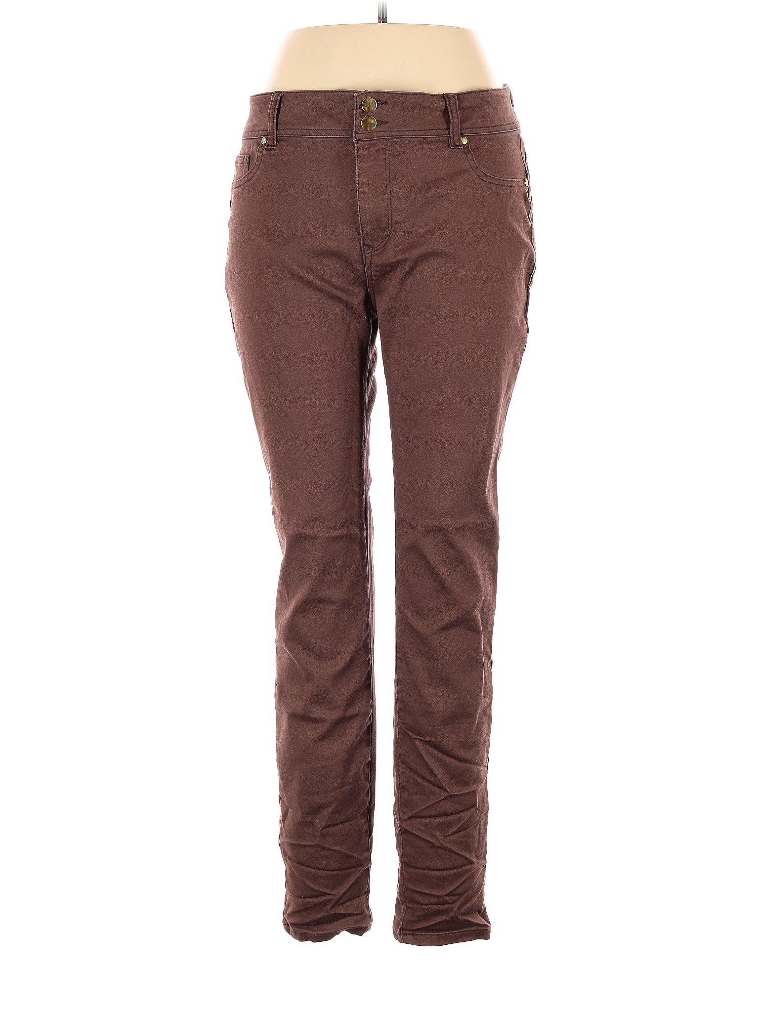 IMAN Brown Casual Pants Size 14 - 74% off | thredUP