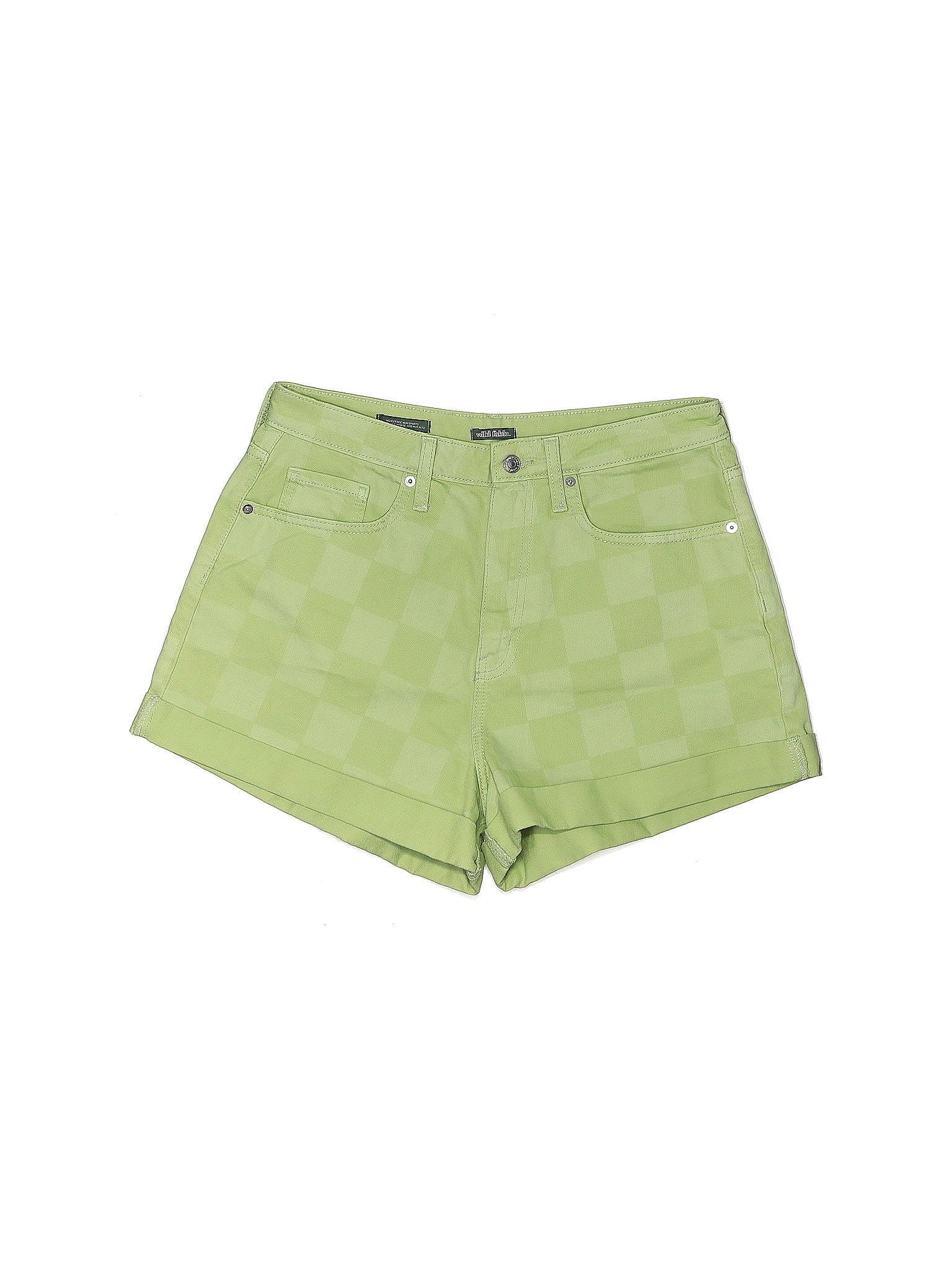 Wild Fable 100% Cotton Green Denim Shorts Size 12 - 33% off | thredUP
