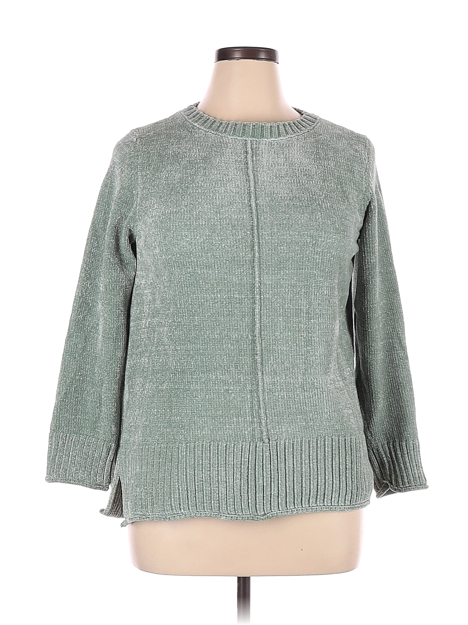 Style&Co 100% Polyester Gray Pullover Sweater Size XL (Petite) - 58% ...