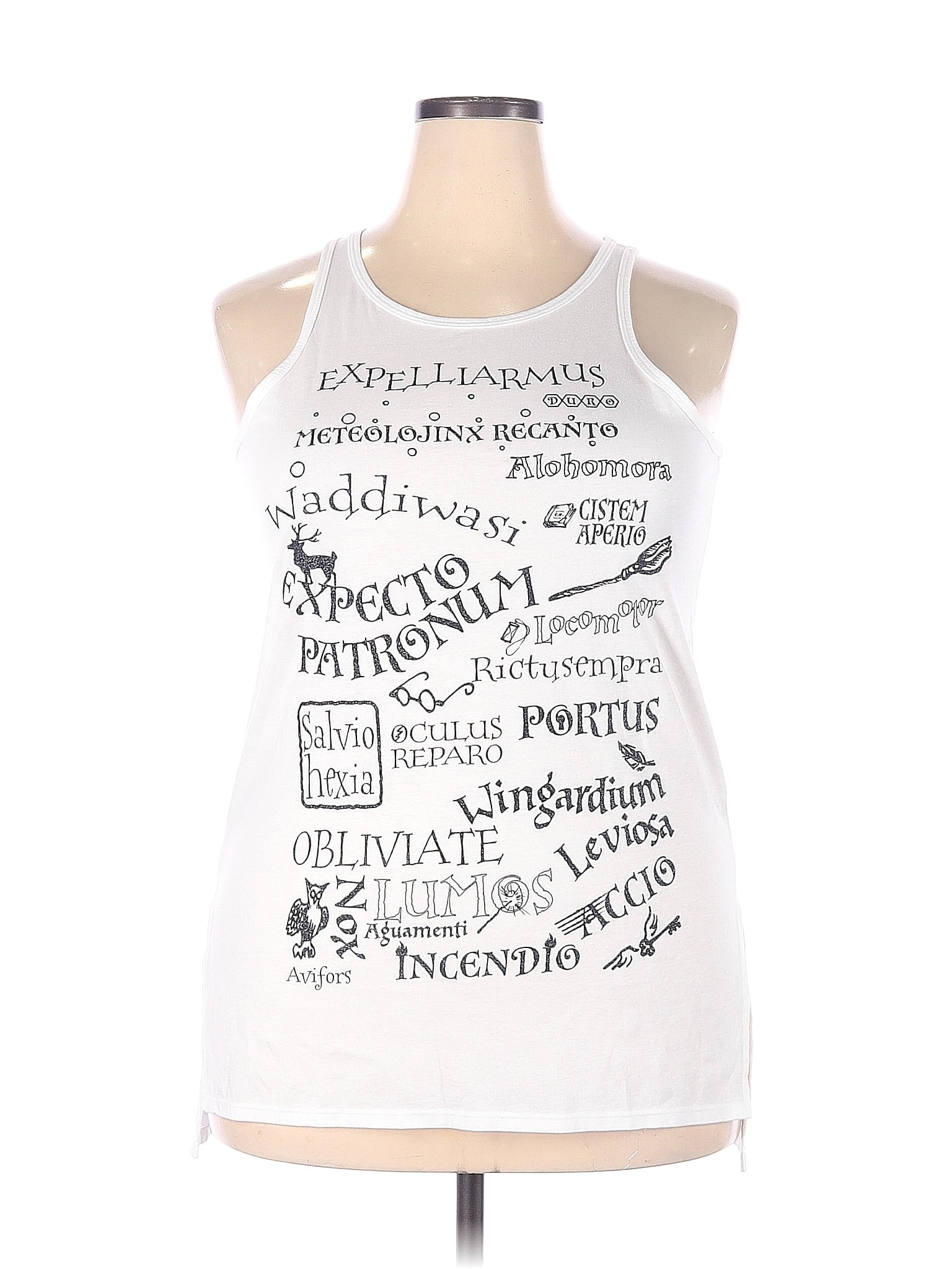 Harry Potter White Tank Top Size 2X (Plus) - 37% off | thredUP