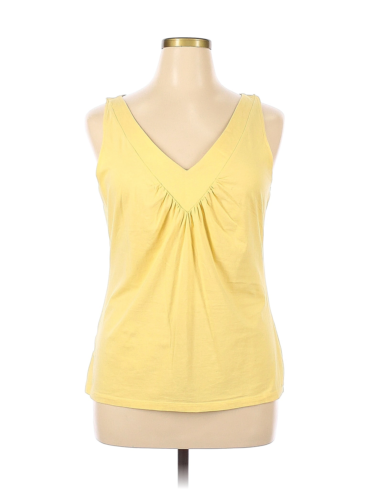 Ann Taylor Loft Yellow Sleeveless Top Size Xl 74 Off Thredup