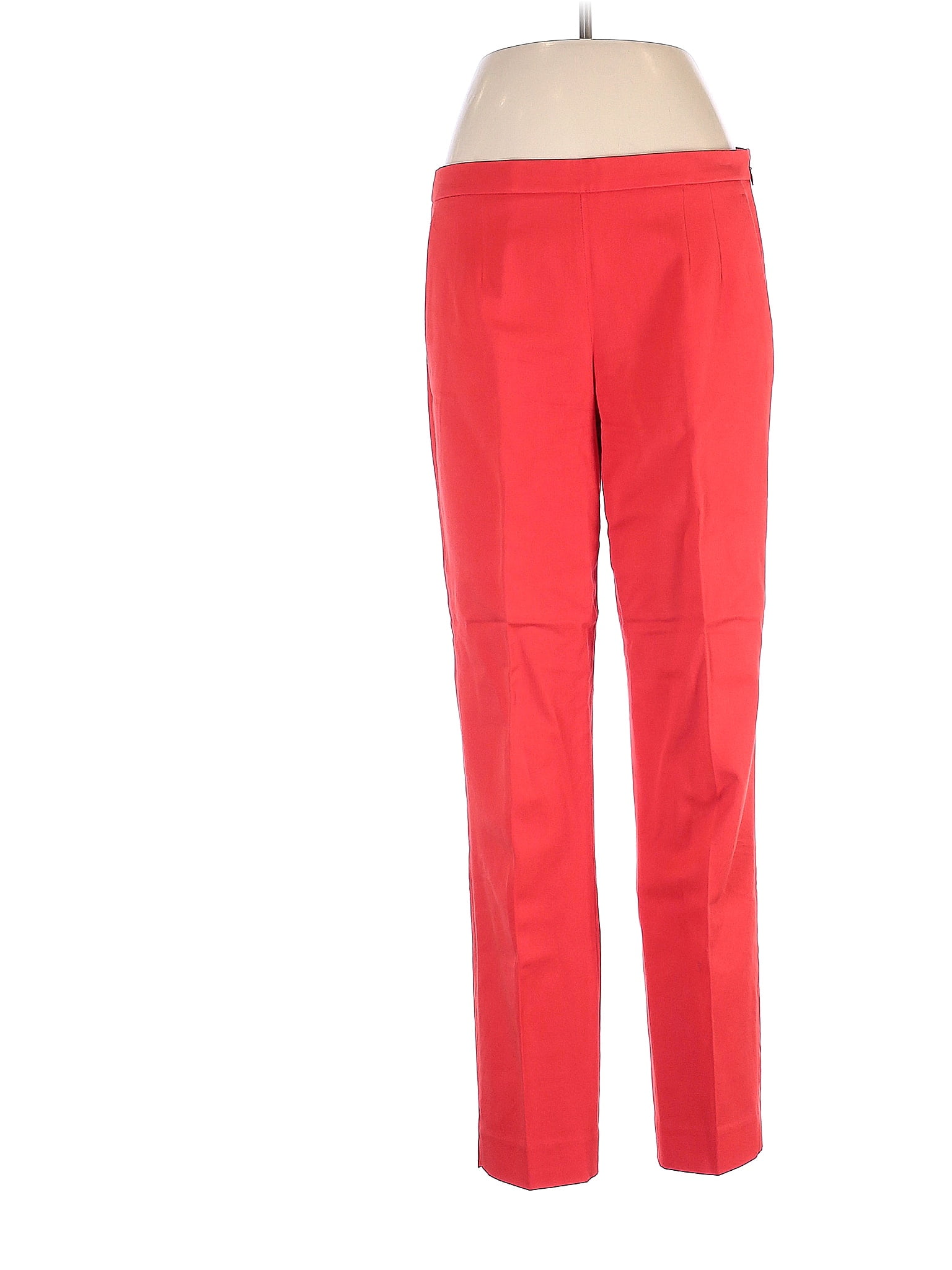J.Crew Solid Red Dress Pants Size 8 (Tall) - 78% off | thredUP