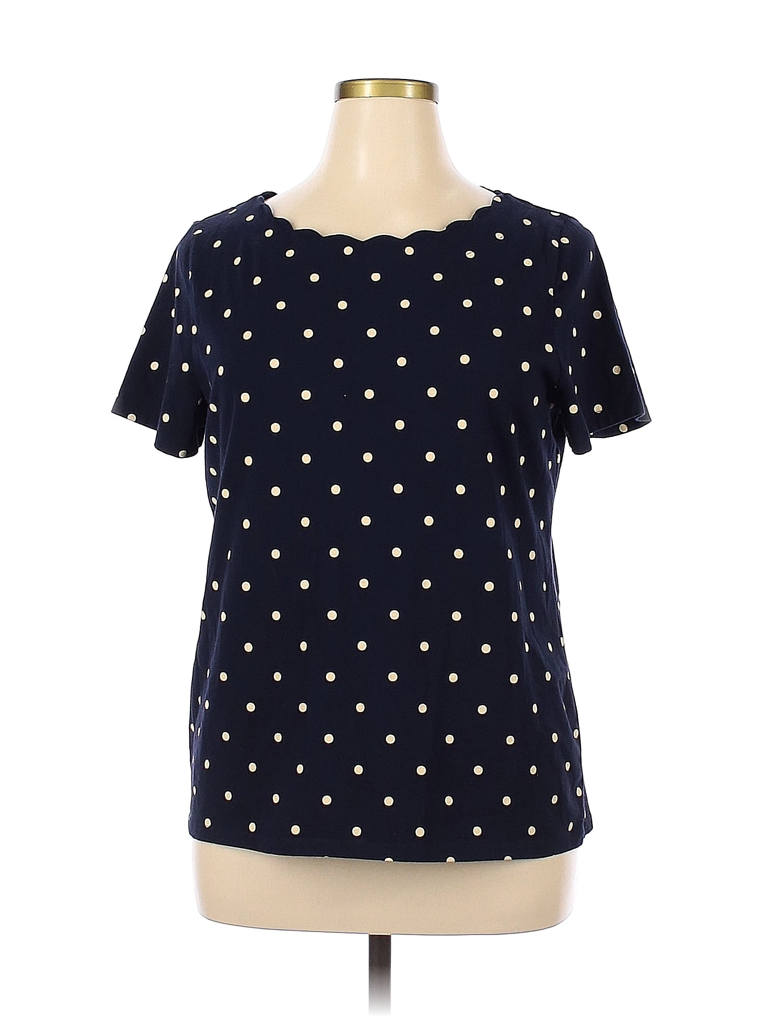 Talbots Outlet Blue Short Sleeve Top Size XL - 52% off | thredUP
