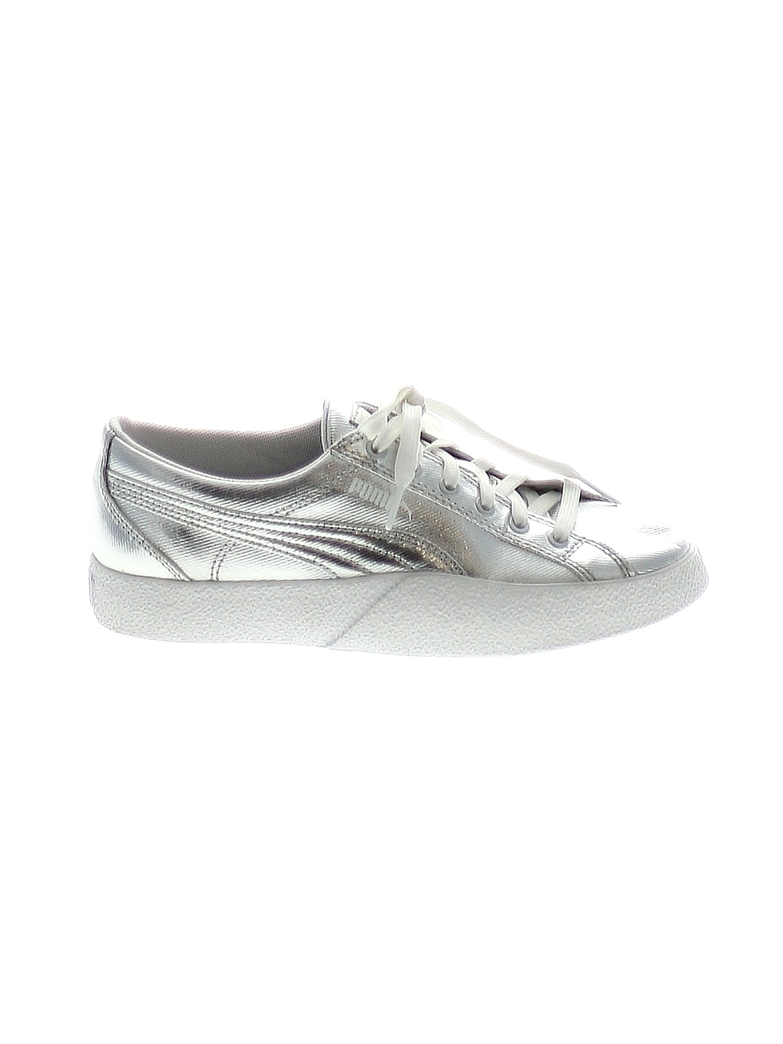 Puma Metallic Silver Sneakers Size 7 1/2 - 47% off | thredUP