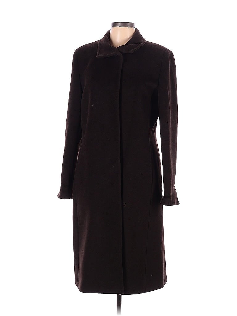 Cinzia Rocca Solid Brown Coat Size 12 - 83% off | ThredUp