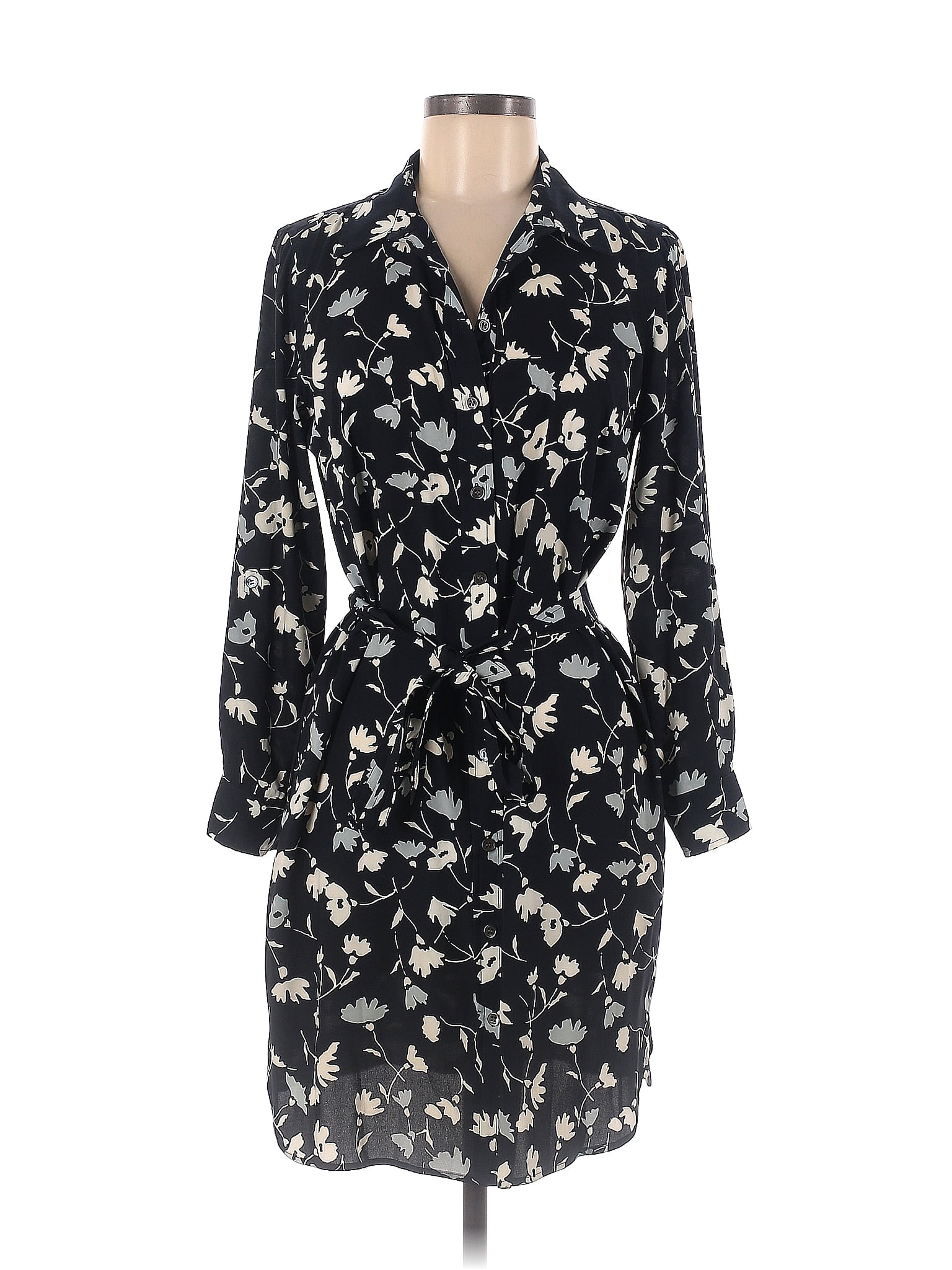 Ann Taylor 100% Polyester Black Casual Dress Size M (Petite) - 76% off ...