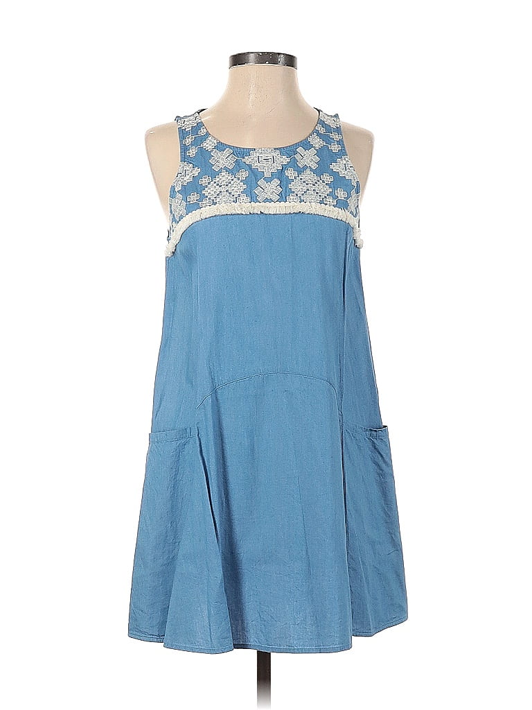 Entro 100% Cotton Blue Casual Dress Size S - 60% off | ThredUp