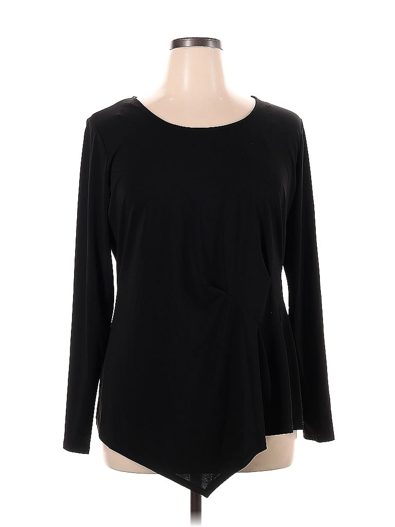 Kate And Mallory Designs Black Long Sleeve Top Size Xl 37 Off Thredup