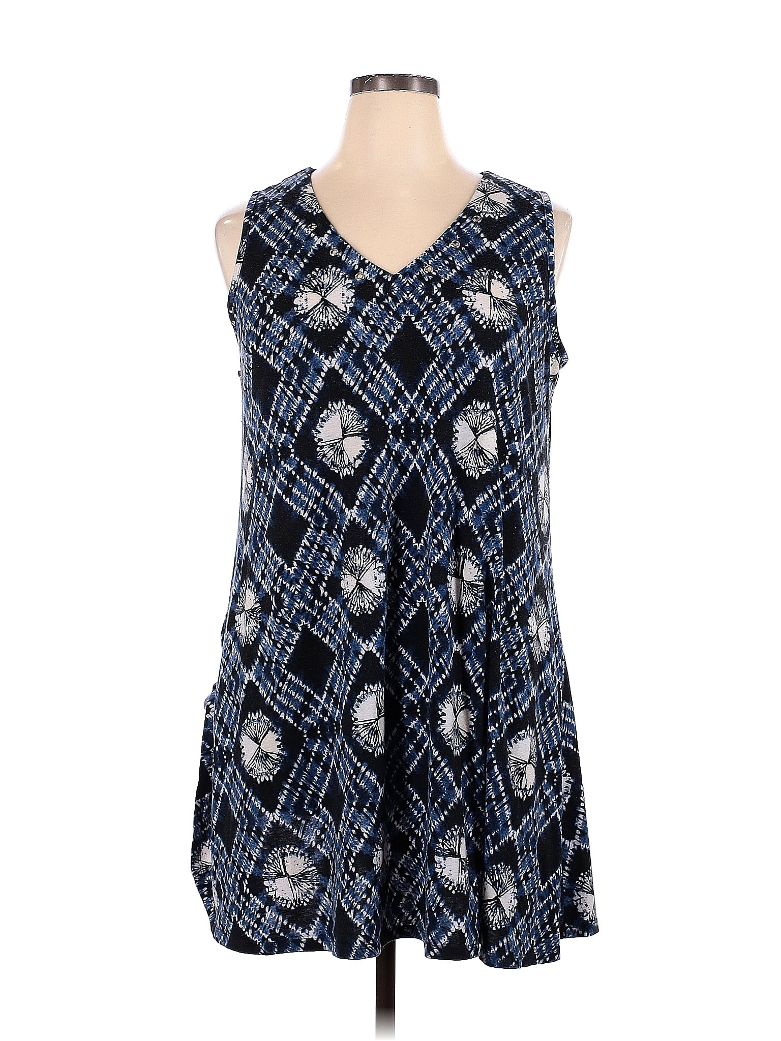 Bobbie Brooks Blue Casual Dress Size 1X (Plus) - 16% off | thredUP