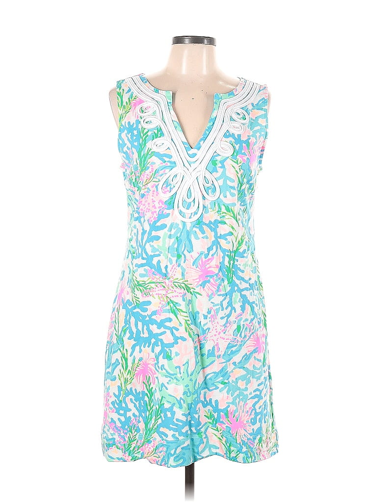 Lilly Pulitzer Multi Color Blue Casual Dress Size L 58 Off Thredup