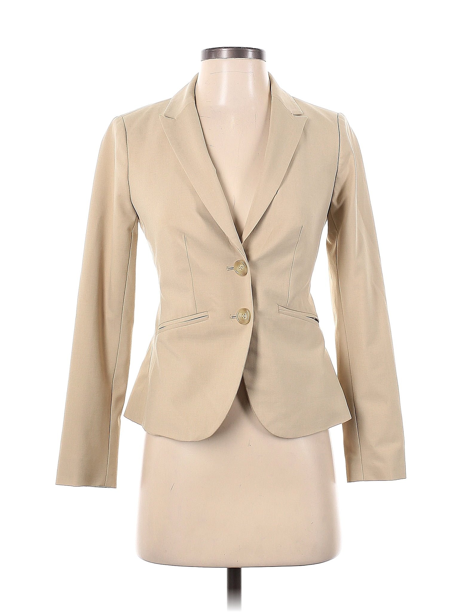 The Limited Solid Tan Blazer Size 00 - 78% off | thredUP