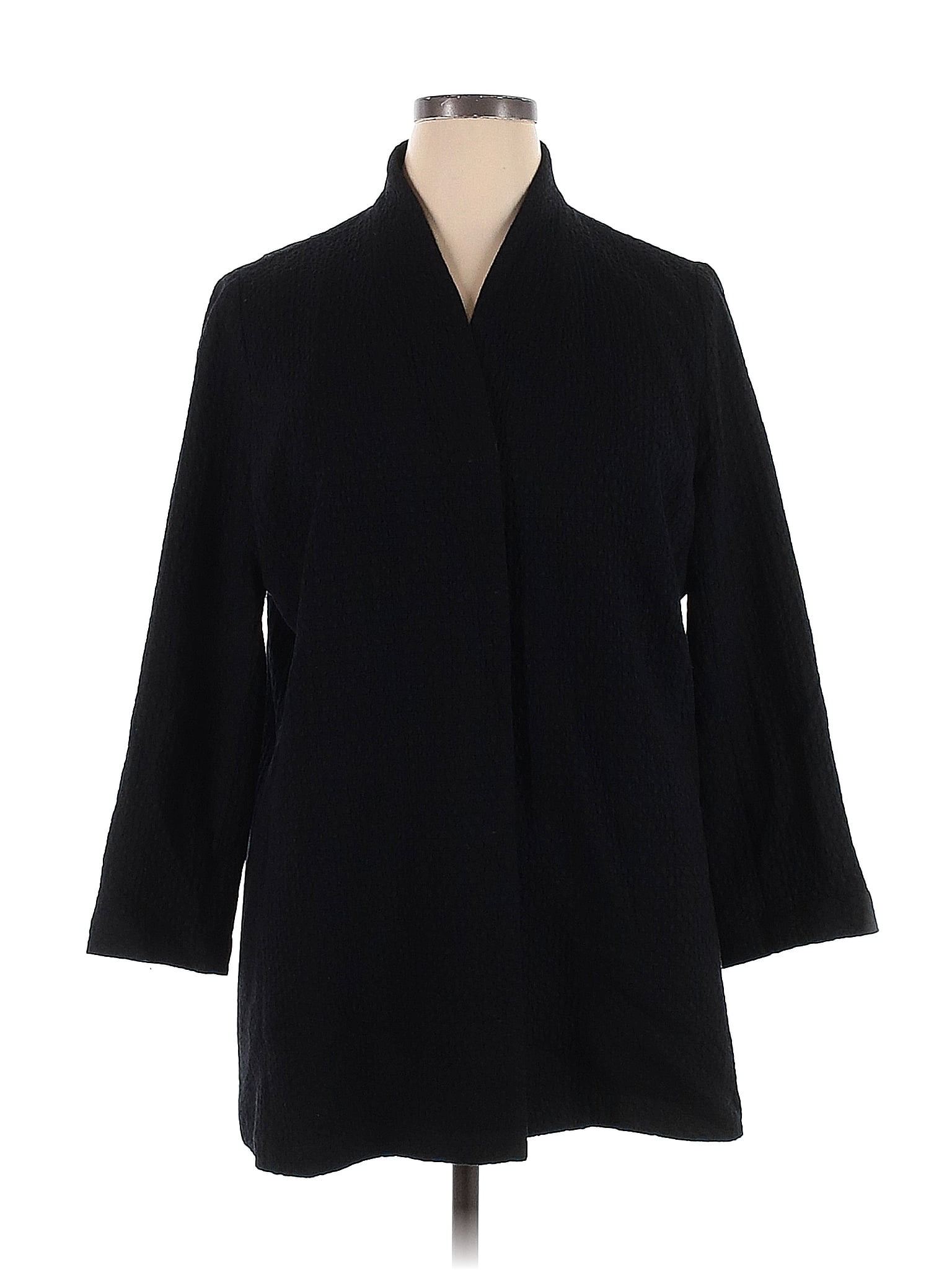 Eileen Fisher Polka Dots Black Blazer Size XL - 74% off | thredUP