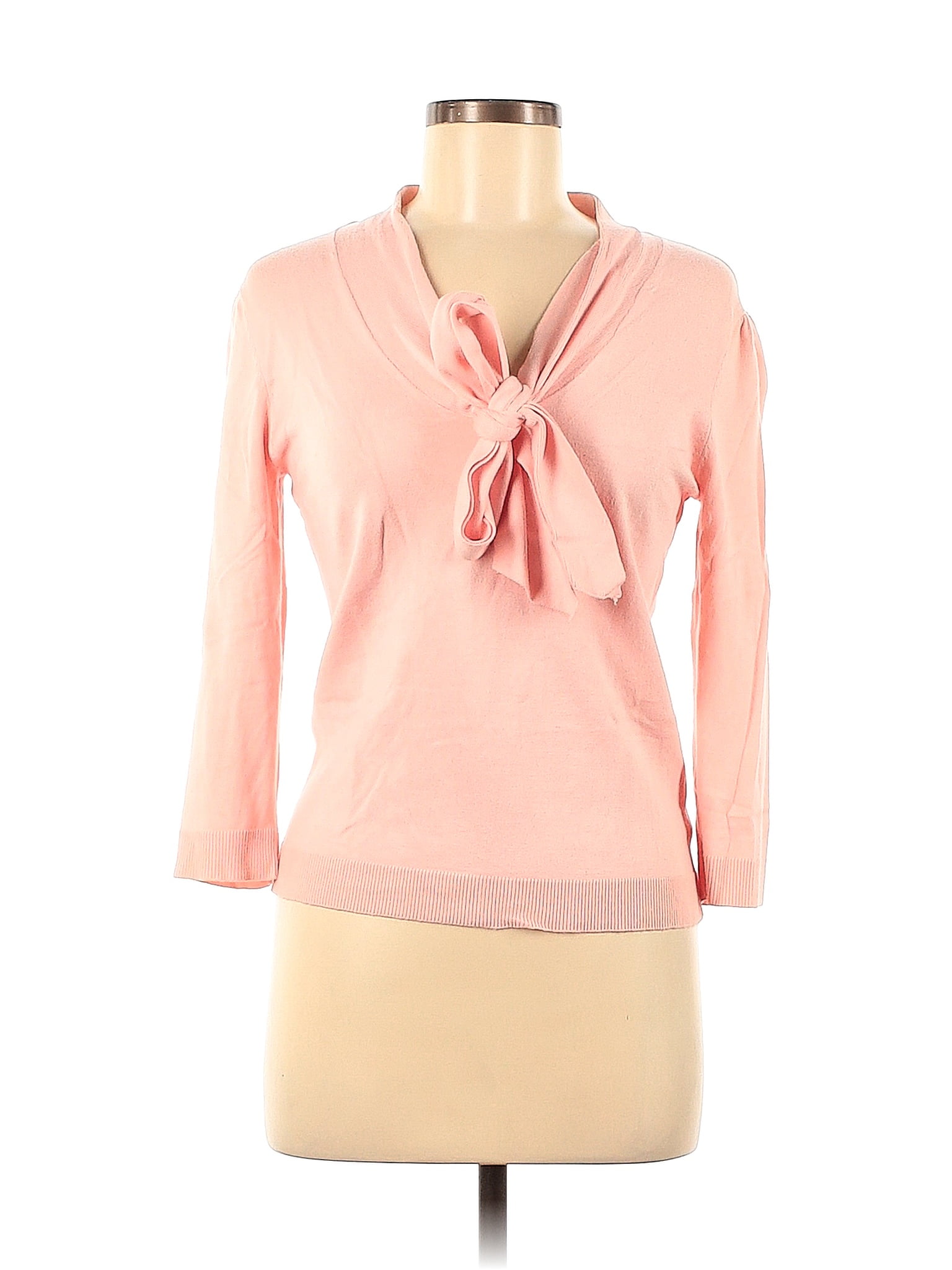 7th Avenue Design Studio New York & Company Solid Pink Pullover Sweater ...