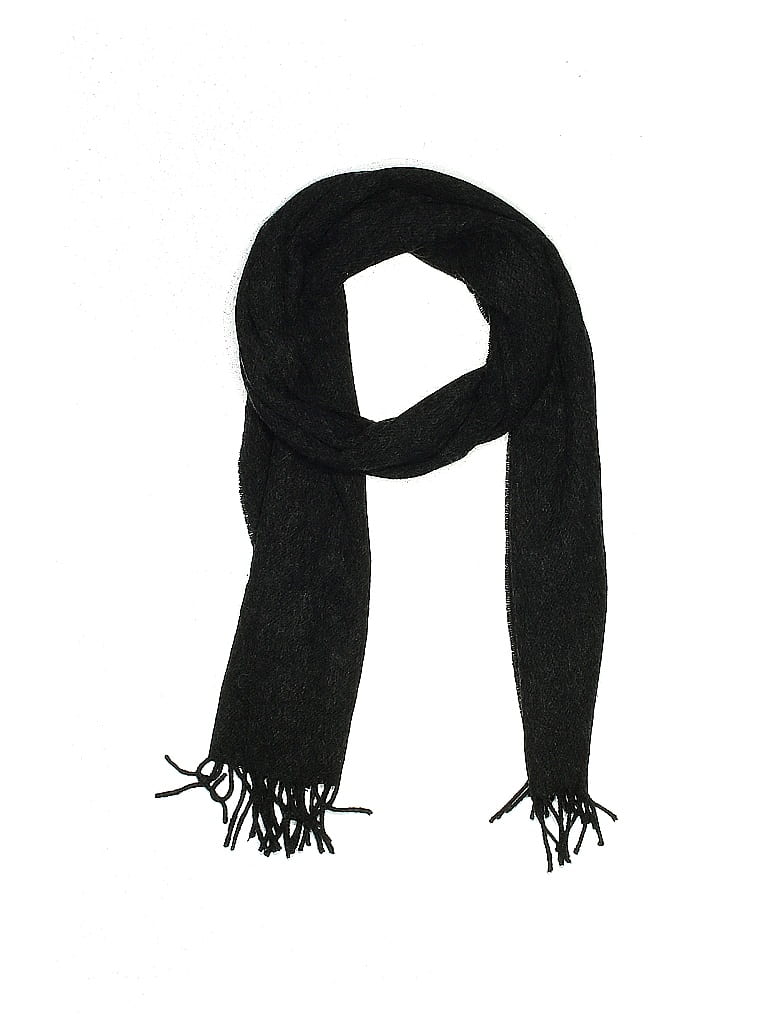 J.Crew 100% Wool Solid Black Scarf One Size - 64% off | thredUP
