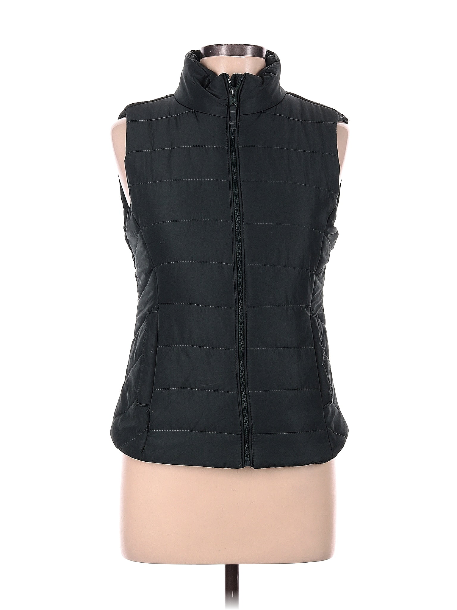 Aeropostale 100% Polyester Solid Black Vest Size M - 58% off | thredUP