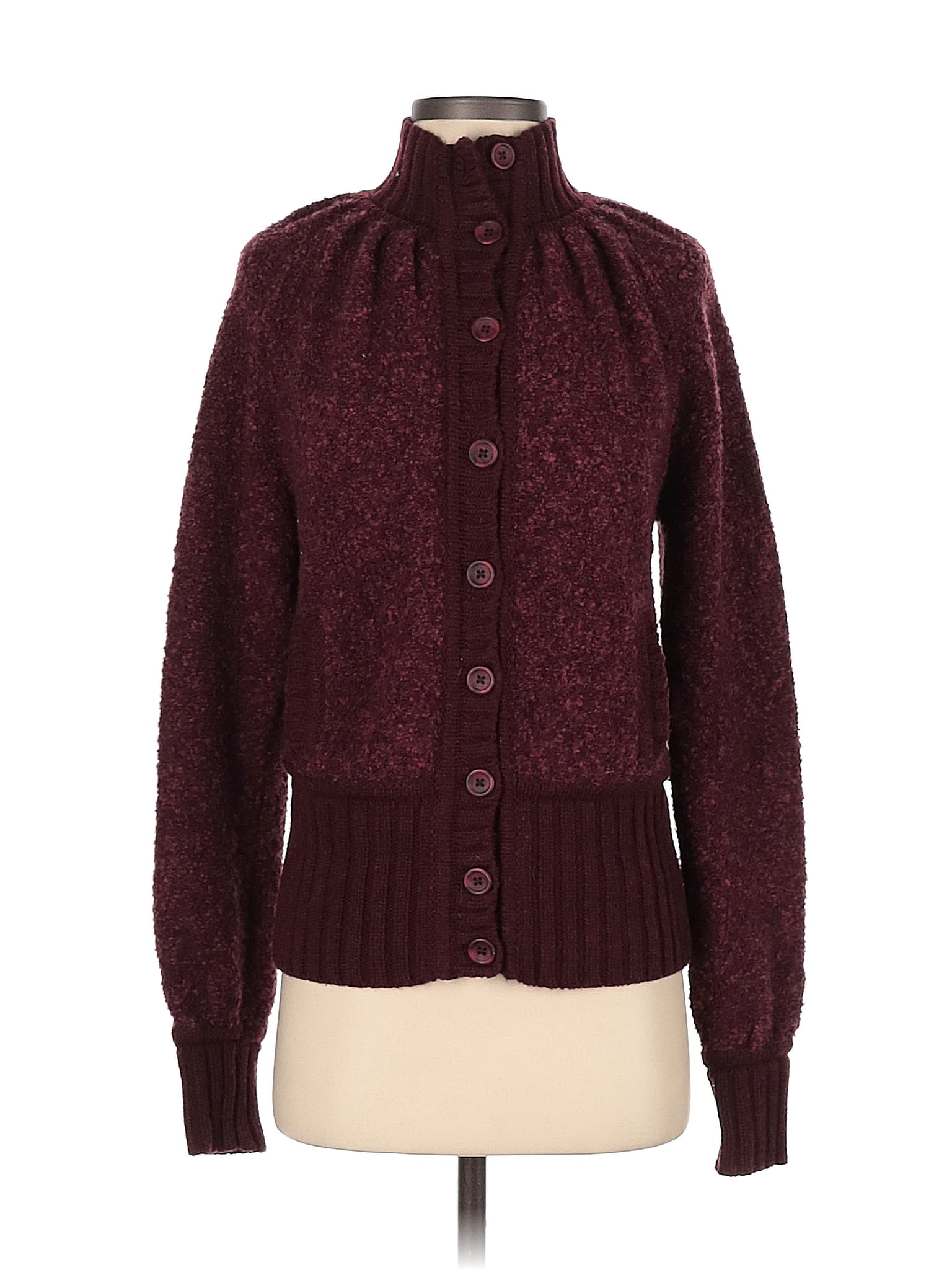 Moda International Burgundy Cardigan Size S - 67% off | thredUP