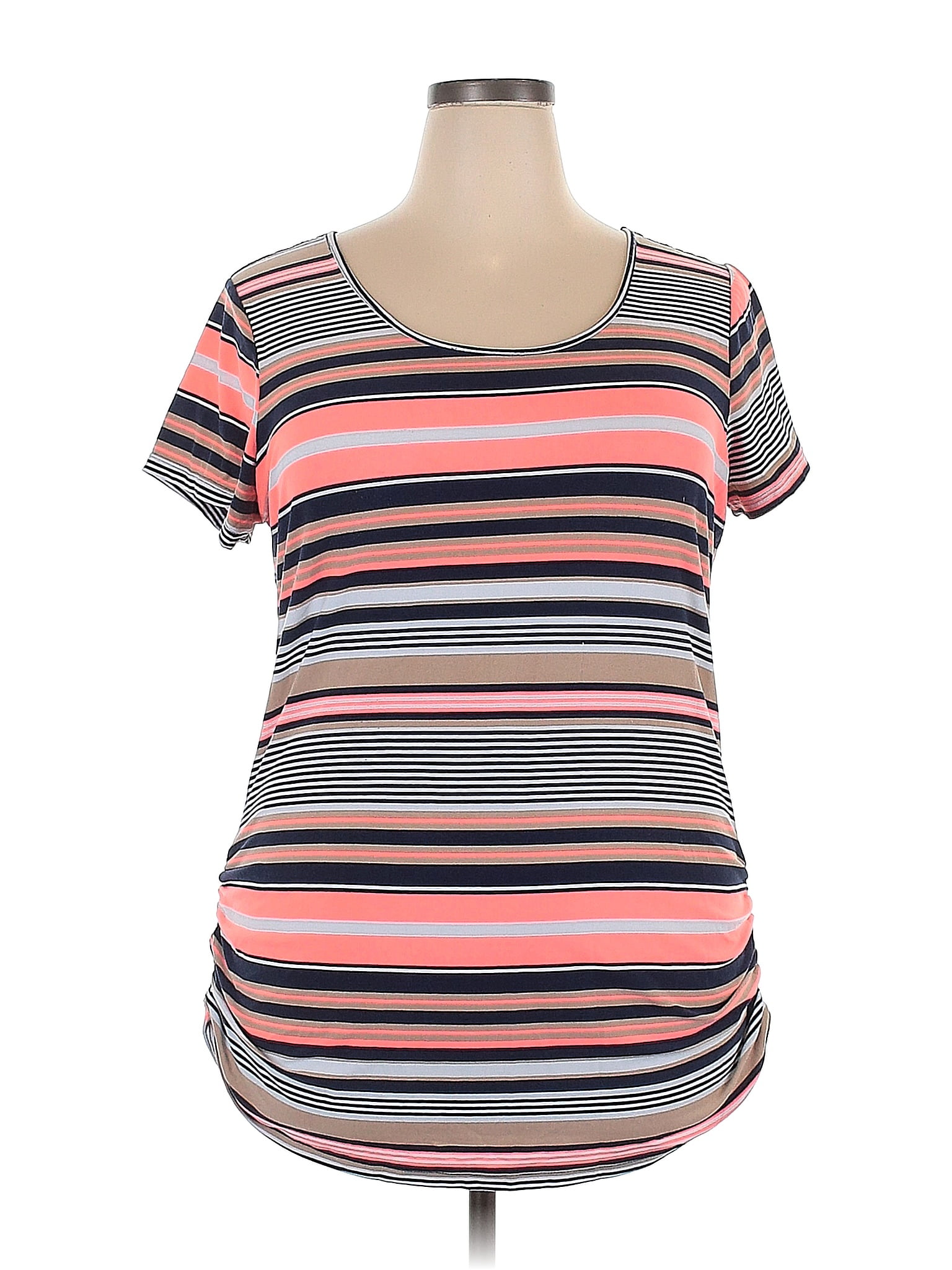 Bobbie Brooks Pink Short Sleeve Top Size 2x Plus 38 Off Thredup