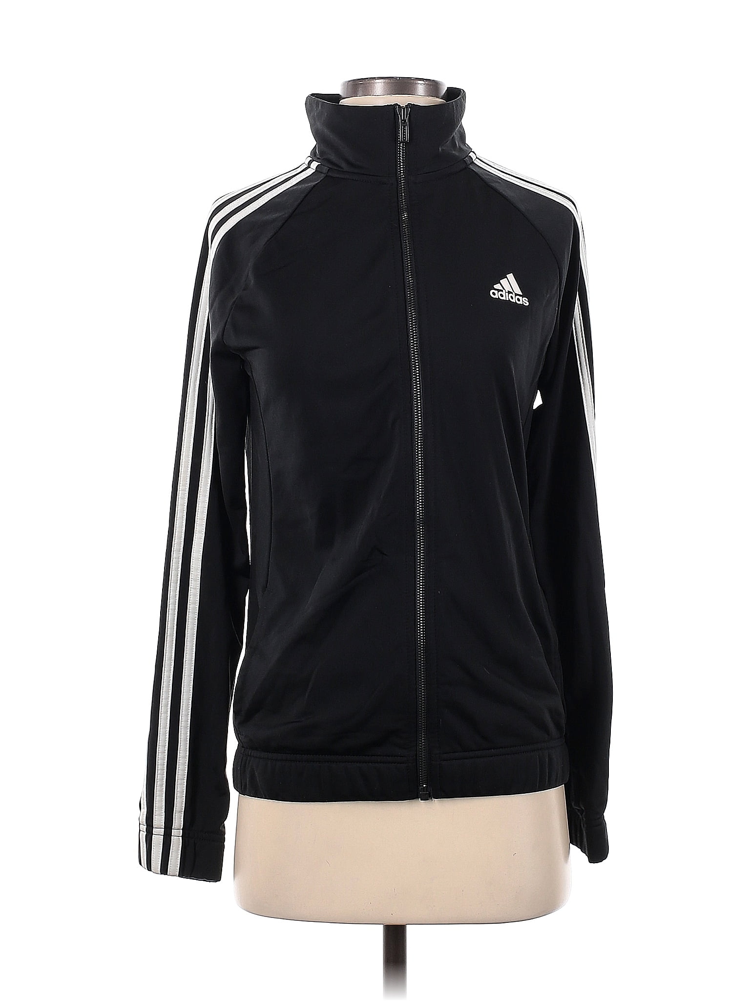 Adidas 100% Polyester Black Track Jacket Size S - 66% off | thredUP