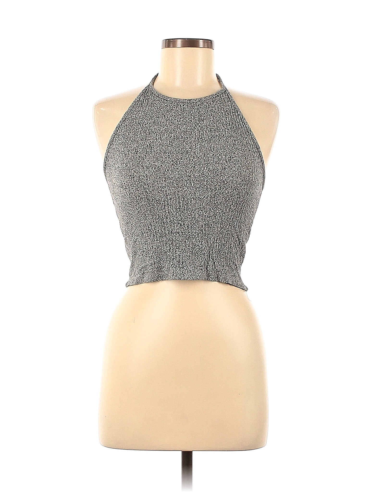 Brandy Melville Silver Halter Top One Size - 31% off | thredUP