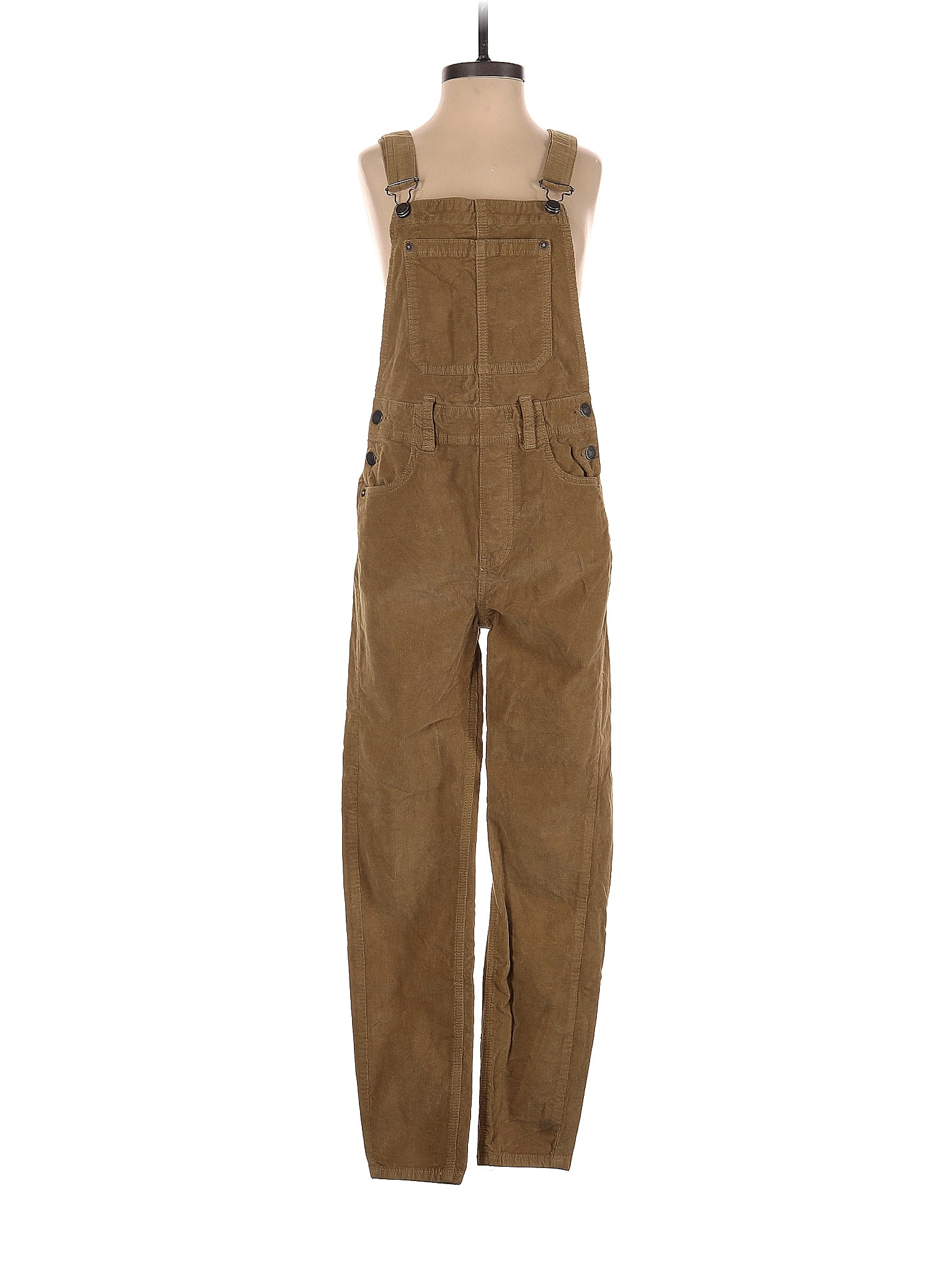 We the Free Solid Brown Overalls 27 Waist - 42% off | thredUP