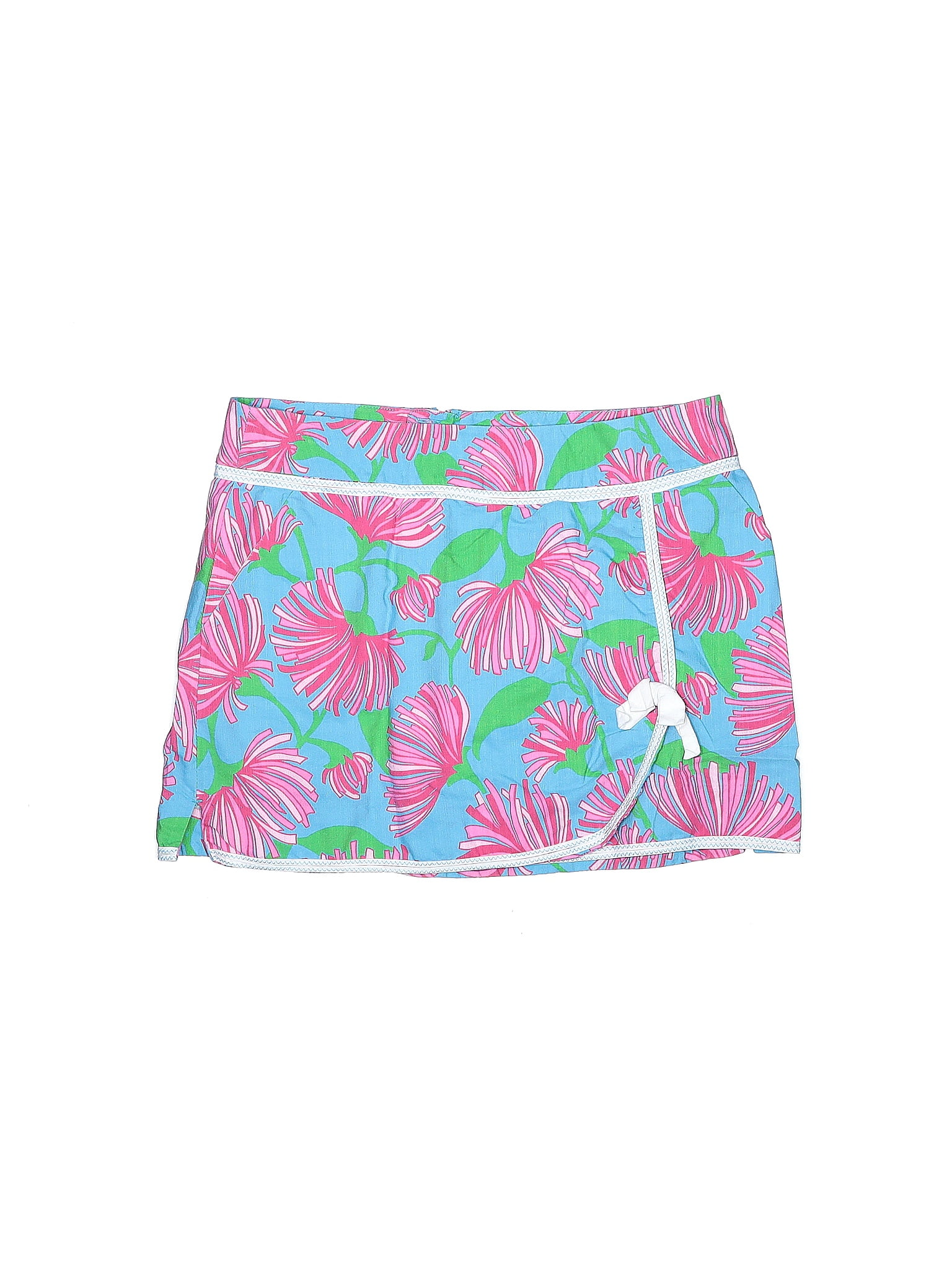 Lilly Pulitzer 100 Cotton Floral Pink Active Skirt Size 2 69 Off