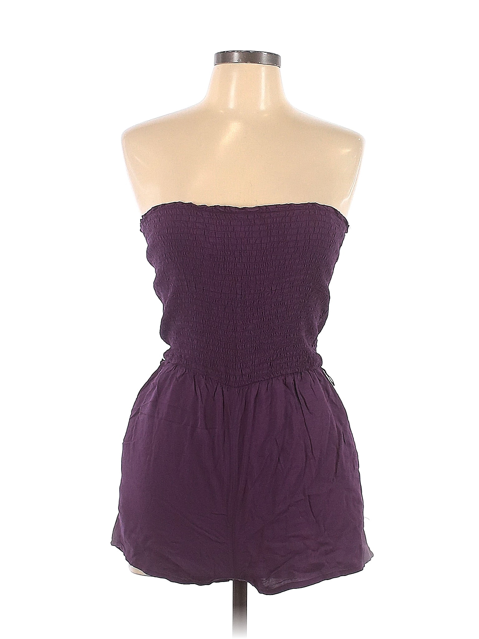 Alythea 100% Rayon Solid Purple Romper Size L - 77% off | thredUP