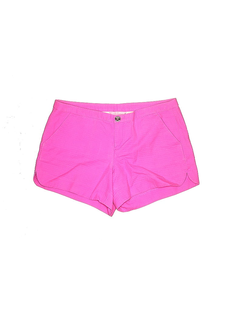 Lilly Pulitzer 100 Cotton Solid Pink Shorts Size 4 68 Off Thredup