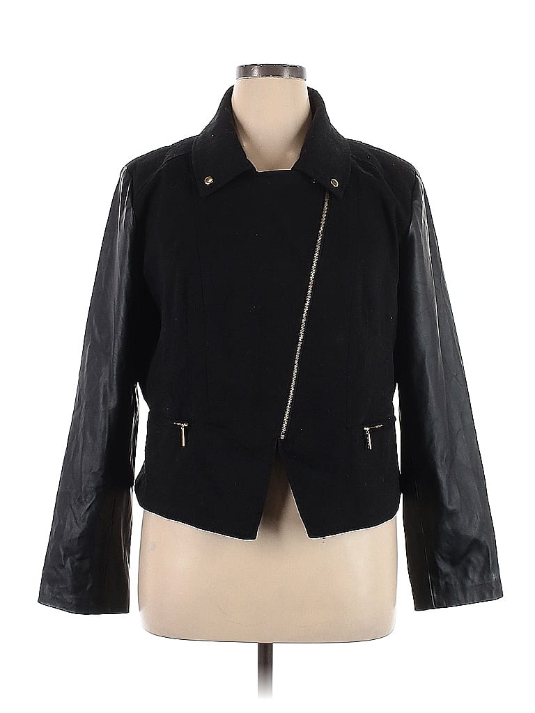 IMAN Black Jacket Size 1X (Plus) - 62% off | thredUP