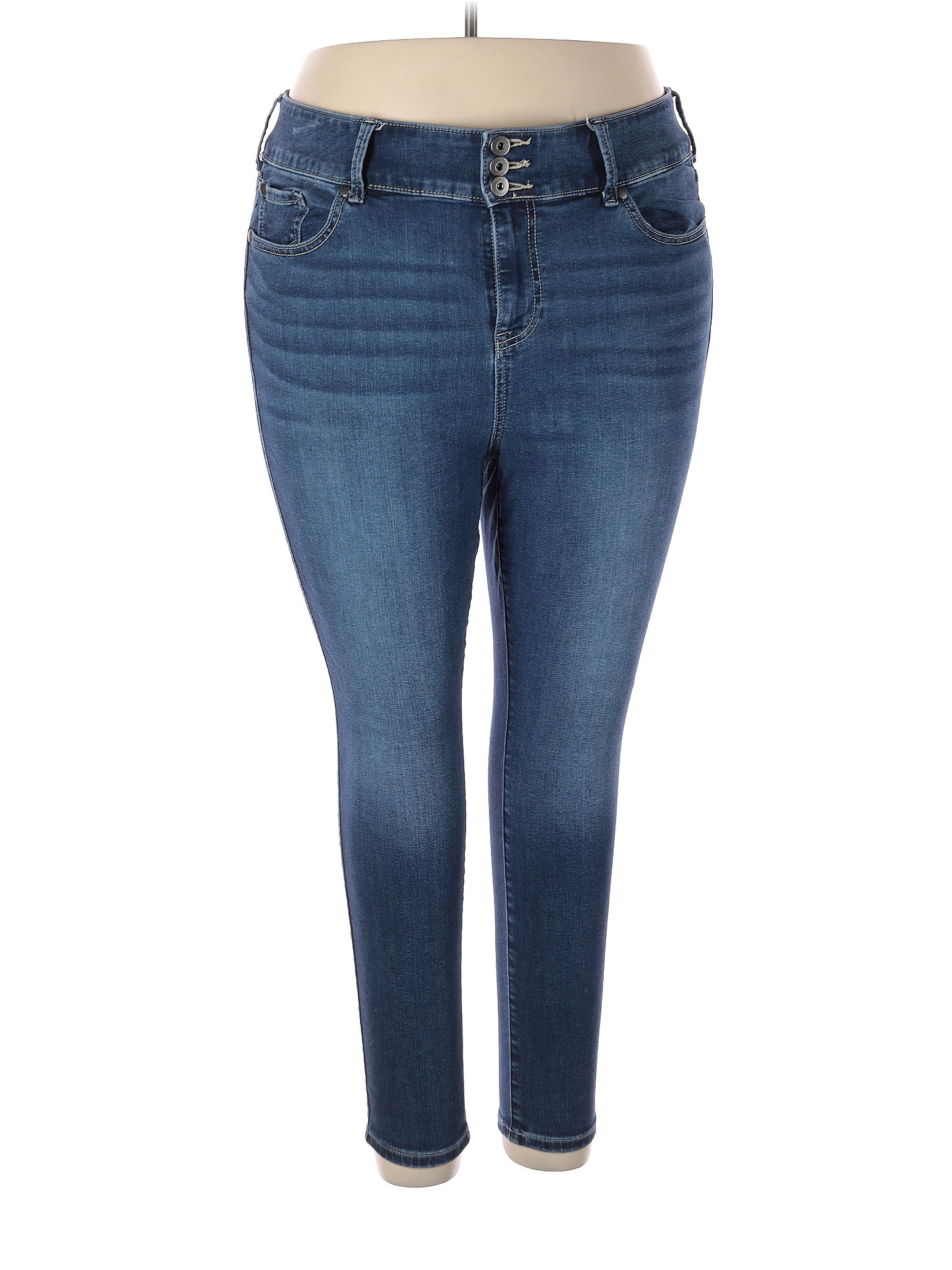 Torrid Solid Blue Jeggings Size 22 (Plus) - 59% off | thredUP