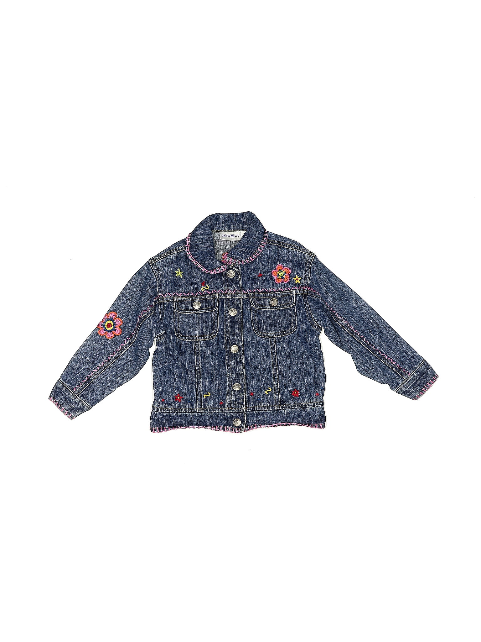 Jet Set 100% Cotton Blue Denim Jacket Size 3T - 43% off | thredUP