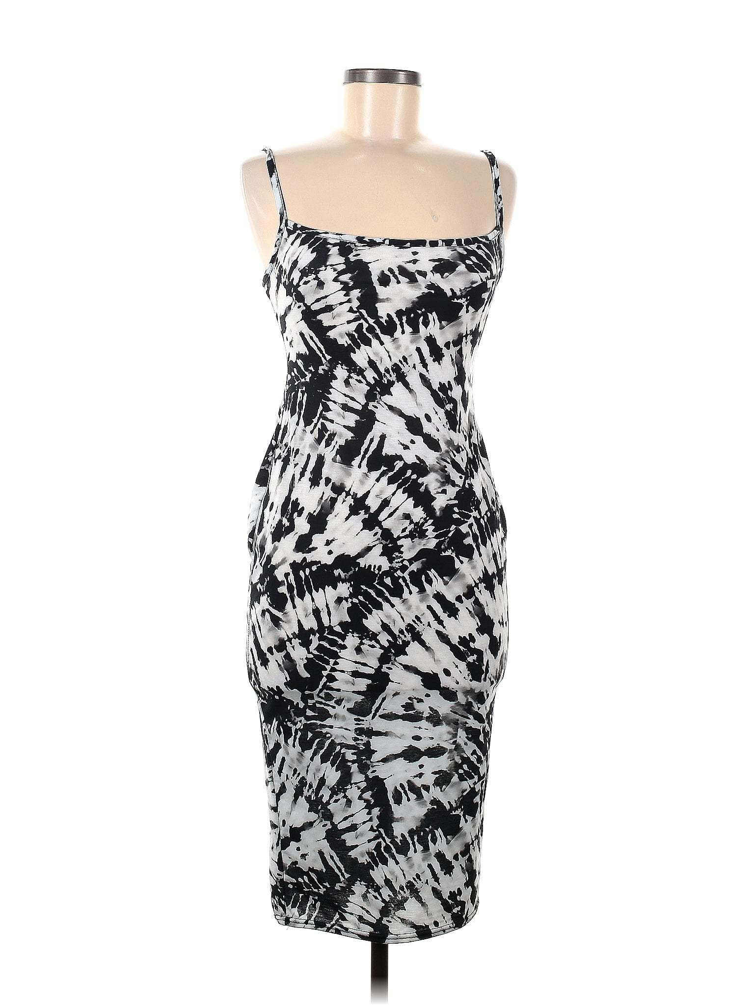 PrettyLittleThing Multi Color Gray Casual Dress Size 8 - 68% off | thredUP