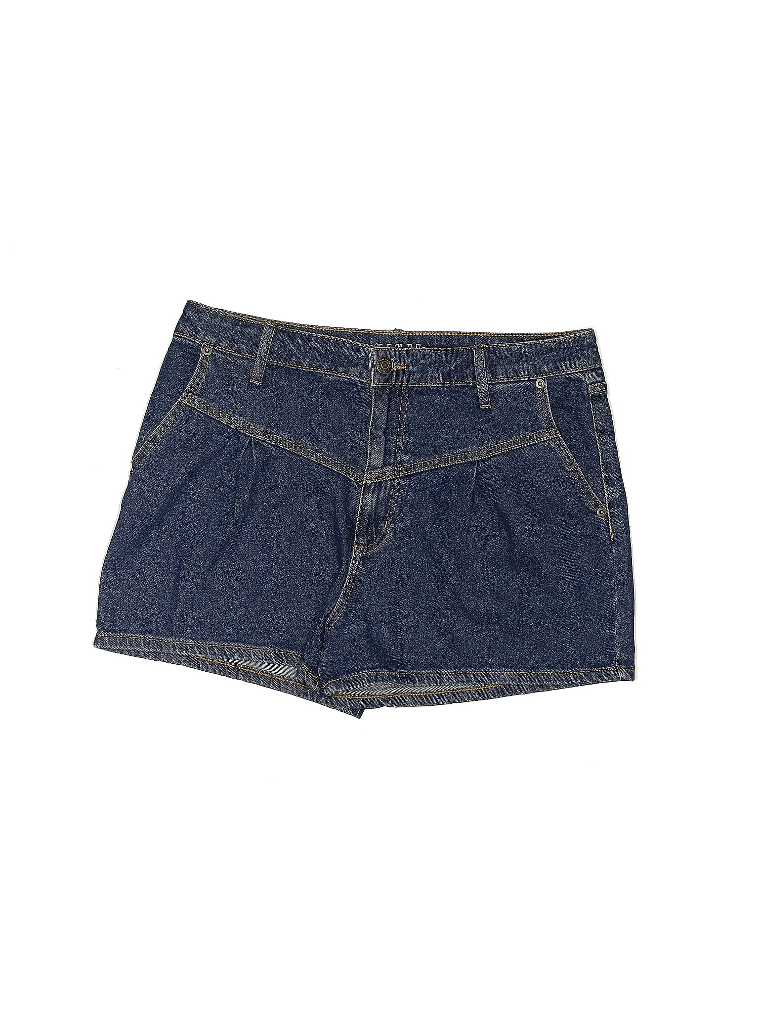 Wild Fable Solid Blue Denim Shorts Size 14 - 33% off | ThredUp