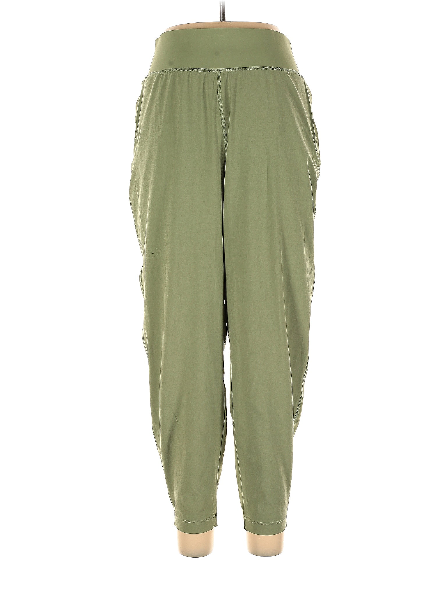 Athleta Solid Green Casual Pants Size Xl 59 Off Thredup