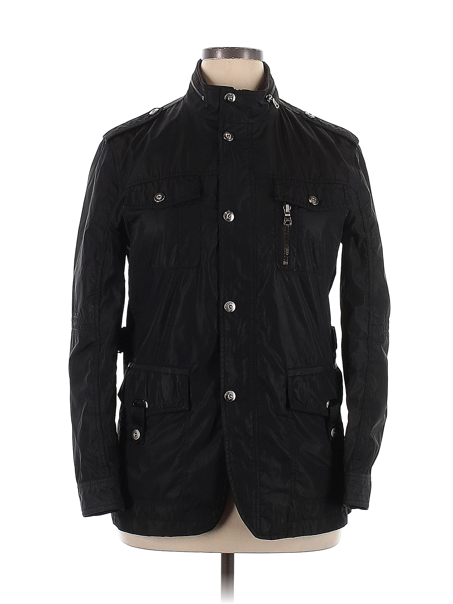 Assorted Brands Solid Black Jacket Size XL - 51% off | ThredUp