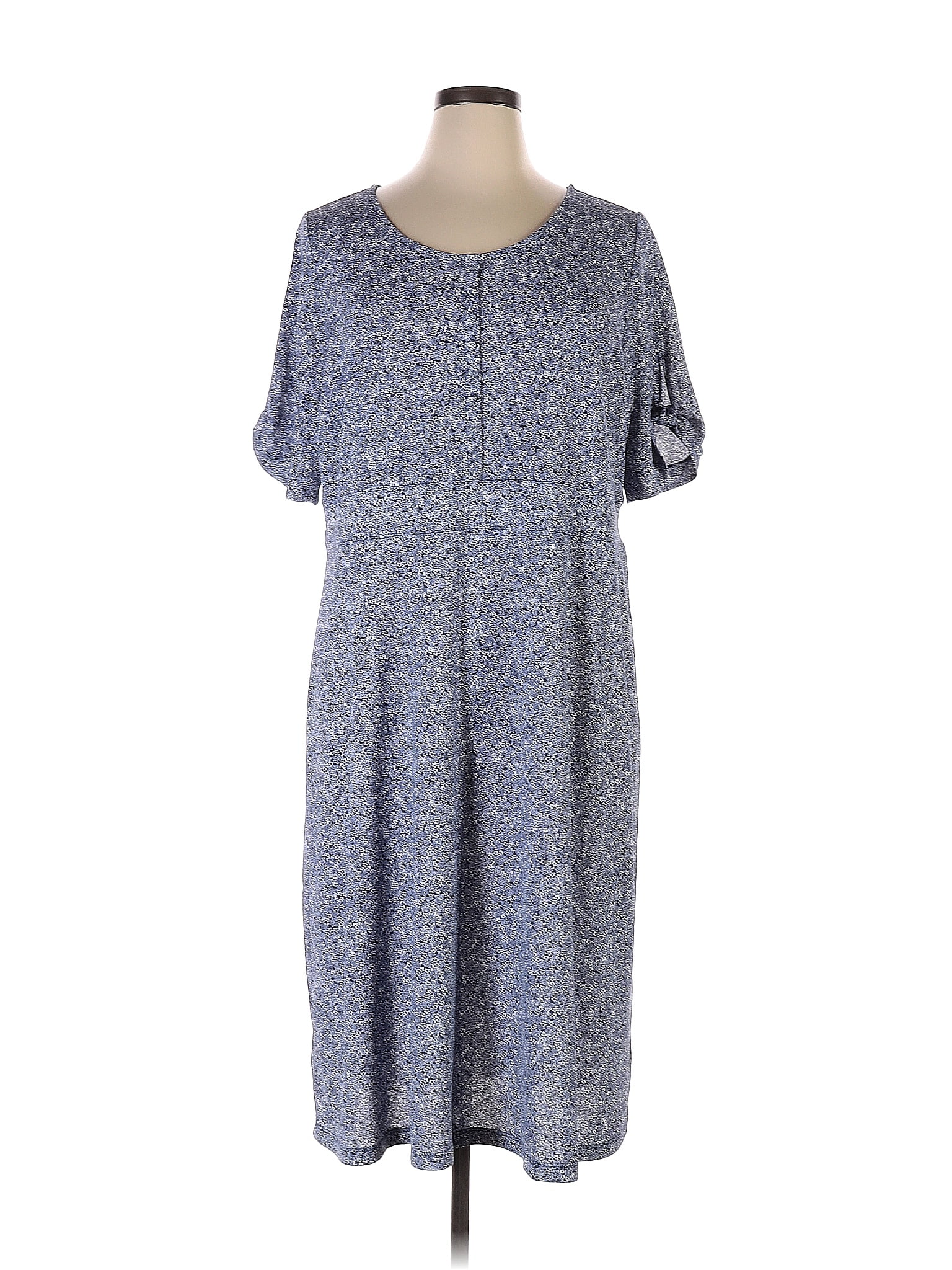 Cj Banks 100% Polyester Blue Casual Dress Size 3X (Plus) - 63% off ...