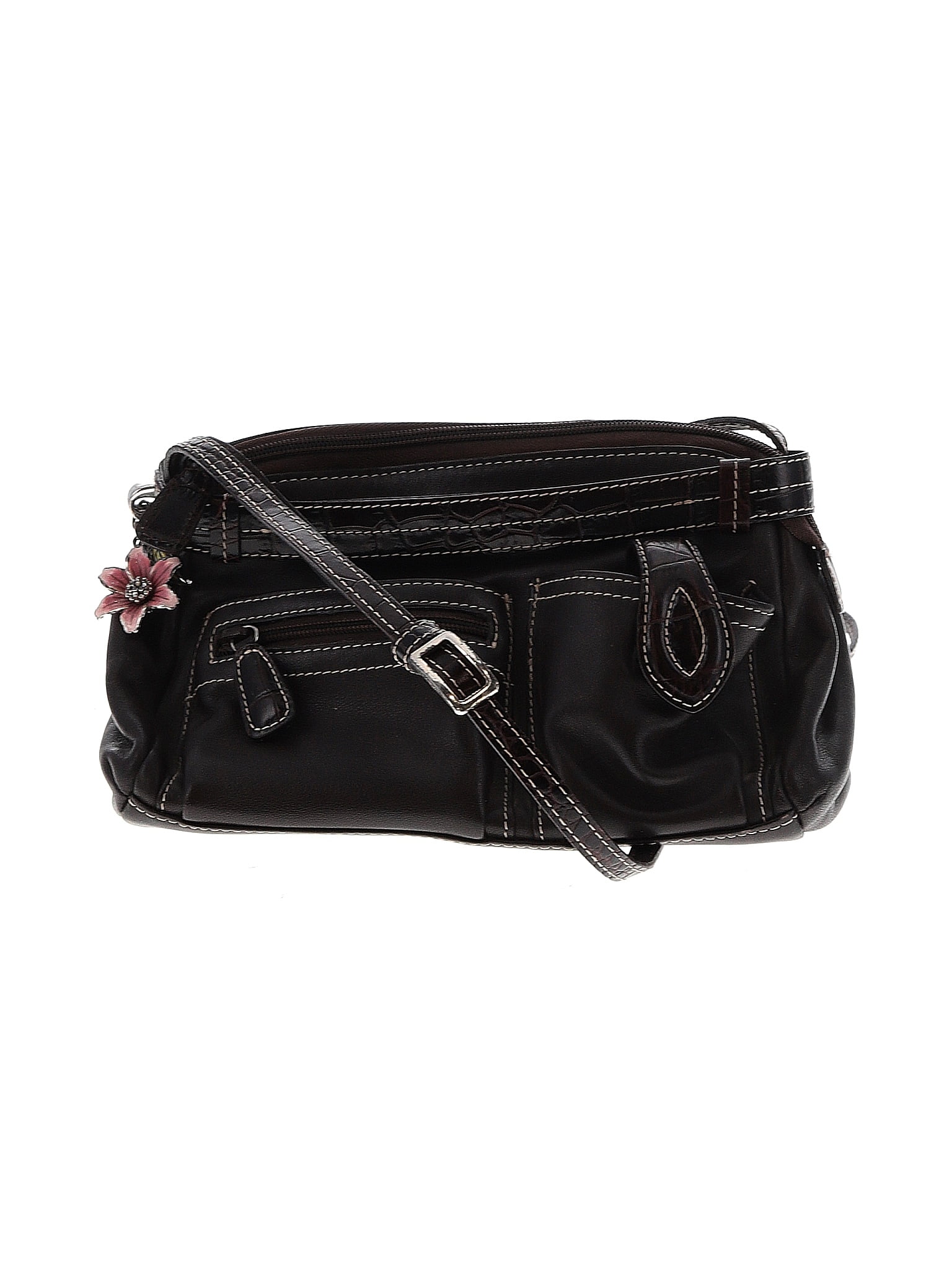 Brighton Black Leather Crossbody Bag One Size - 74% off | thredUP